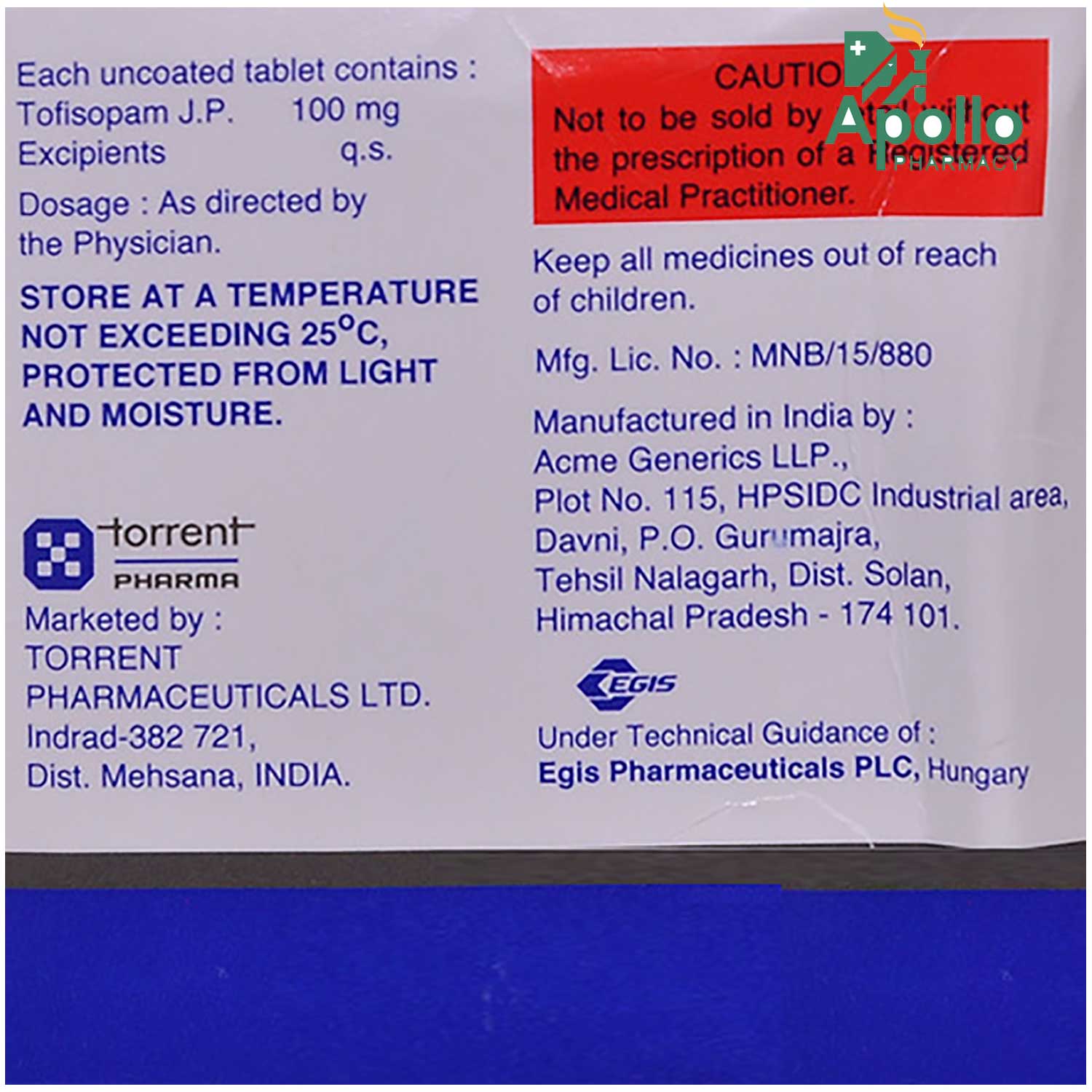 Nextril 100 Tablet 10's Price, Uses, Side Effects, Composition - Apollo ...