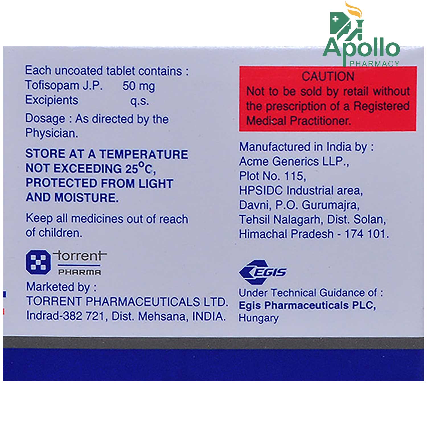 Nextril 50 Tablet 10's Price, Uses, Side Effects, Composition - Apollo ...
