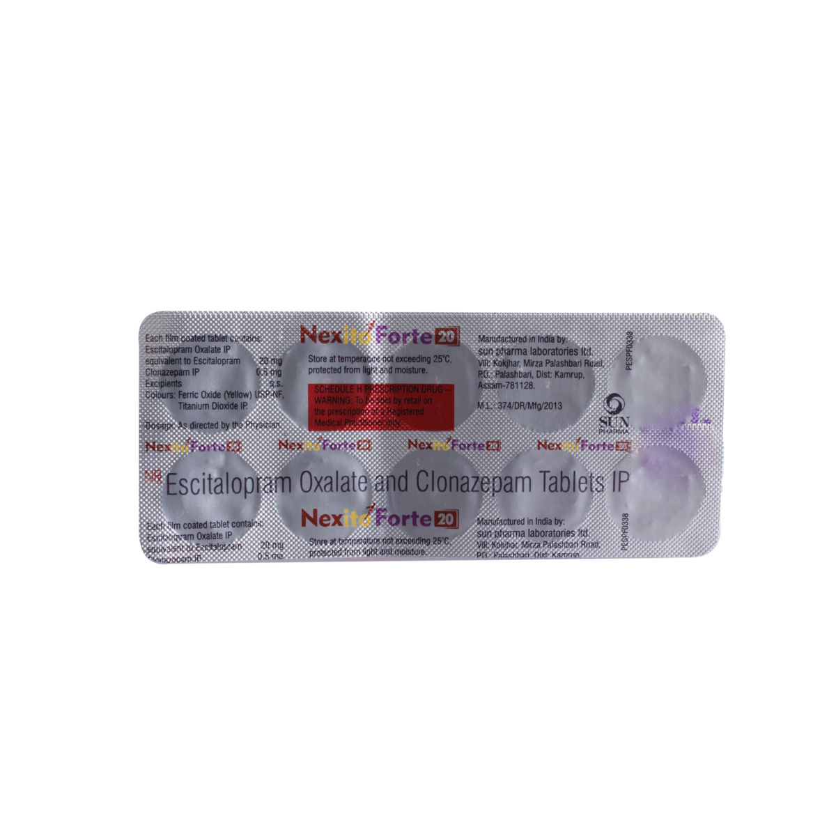 NEXITO FORTE 20 TABLETS 10'S Price, Uses, Side Effects, Composition ...