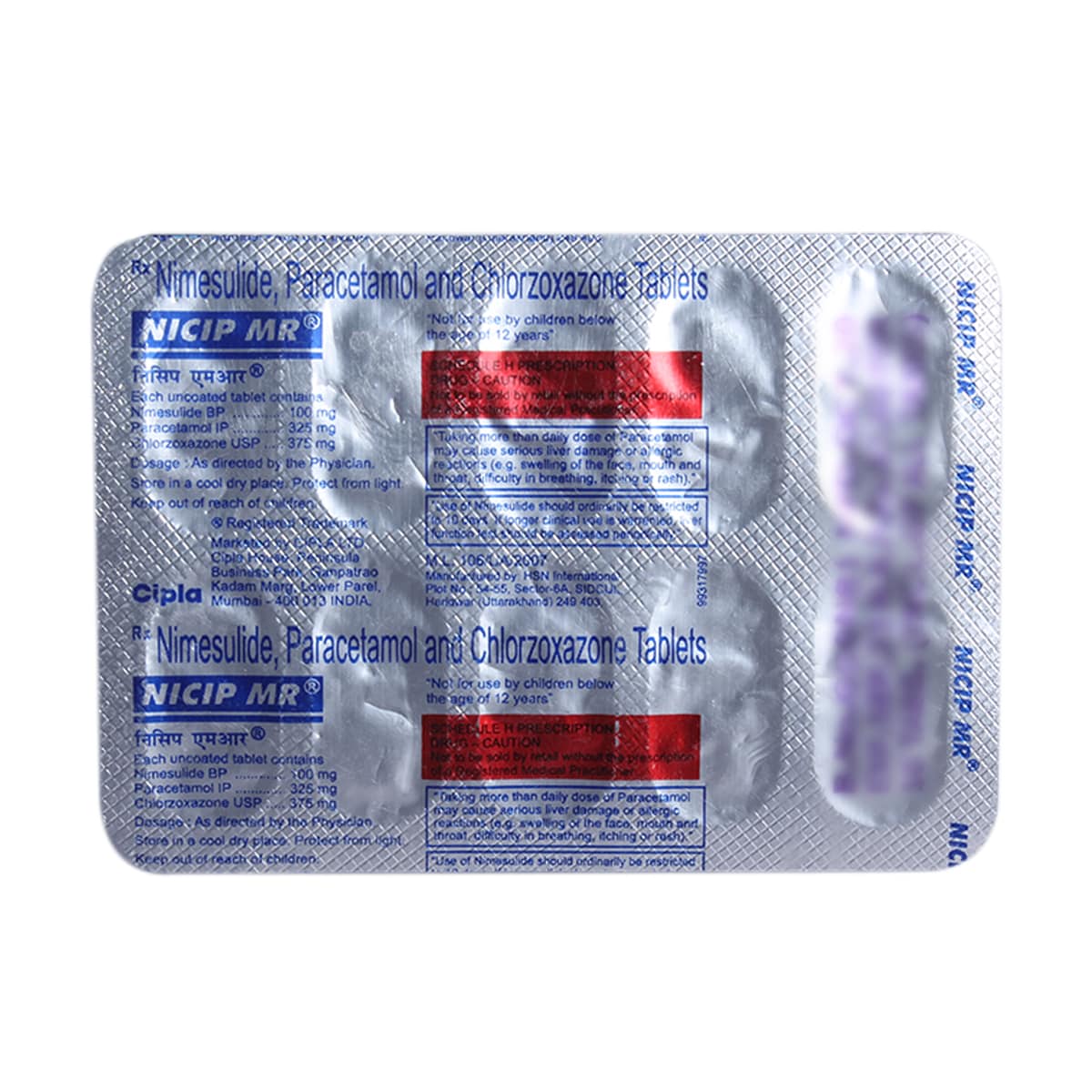 Nicip MR Tablet 10's Price, Uses, Side Effects, Composition - Apollo ...
