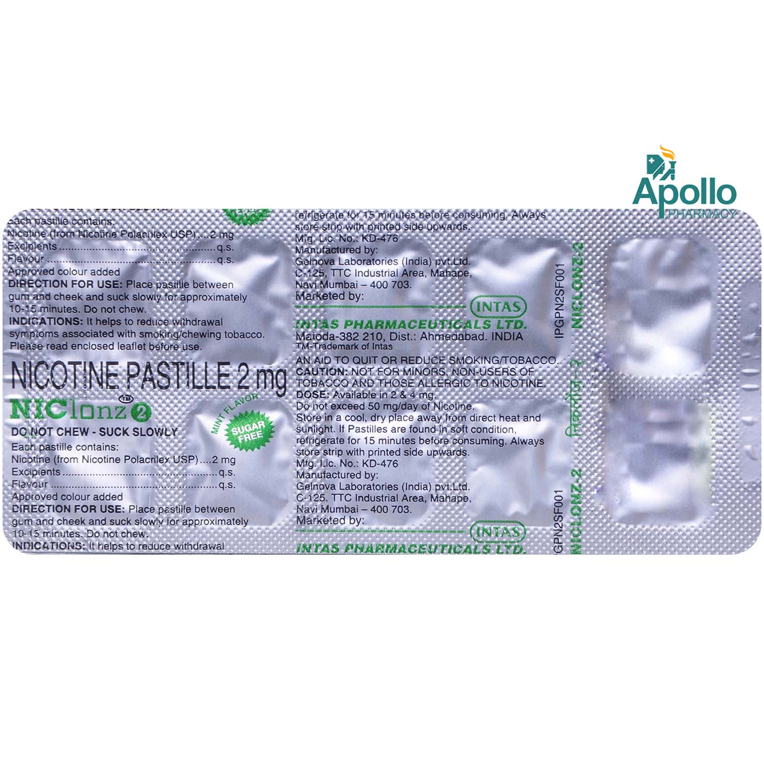 Niclonz 2mg Pastilles 10's Price, Uses, Side Effects, Composition ...