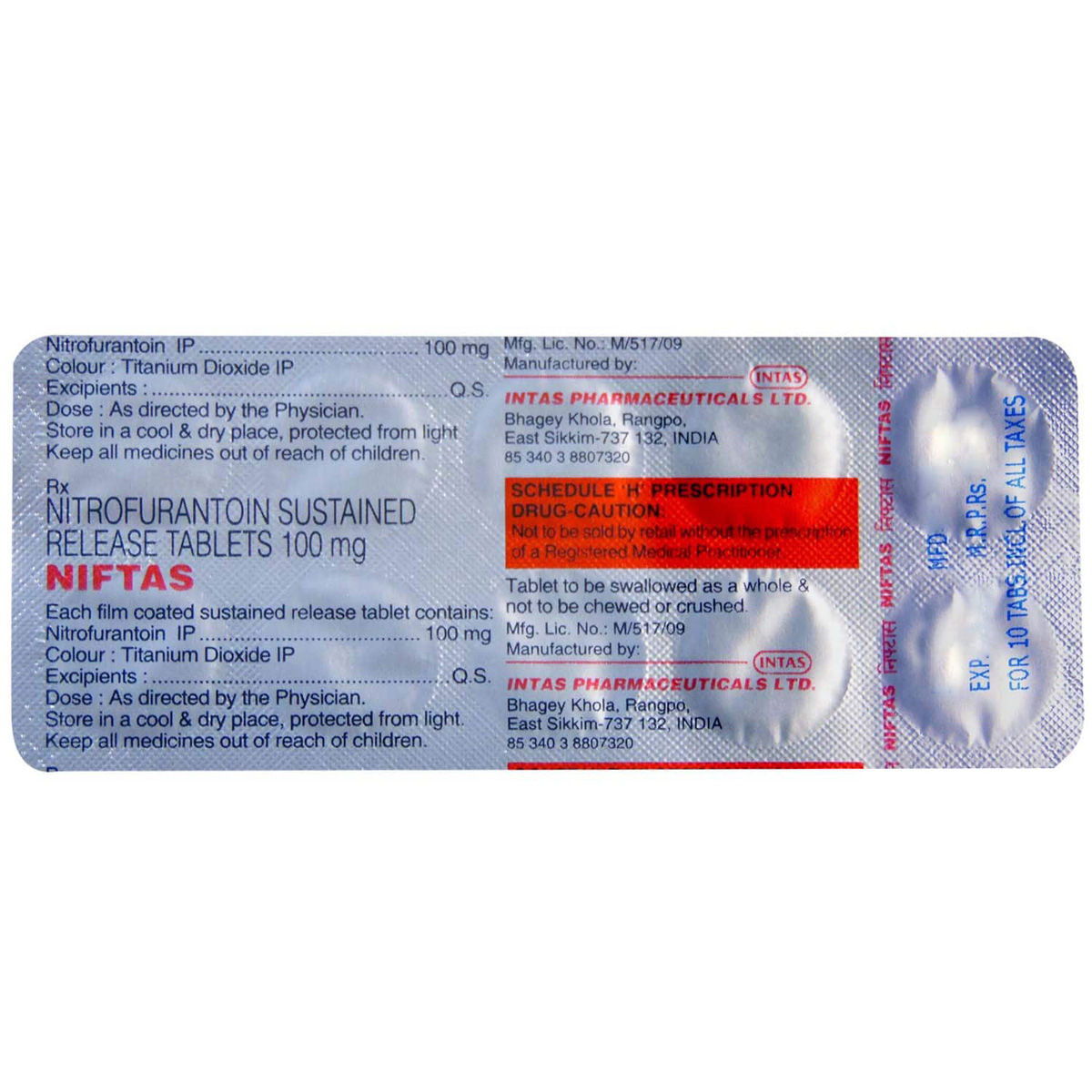 Niftas Tablet 10's Price, Uses, Side Effects, Composition - Apollo Pharmacy