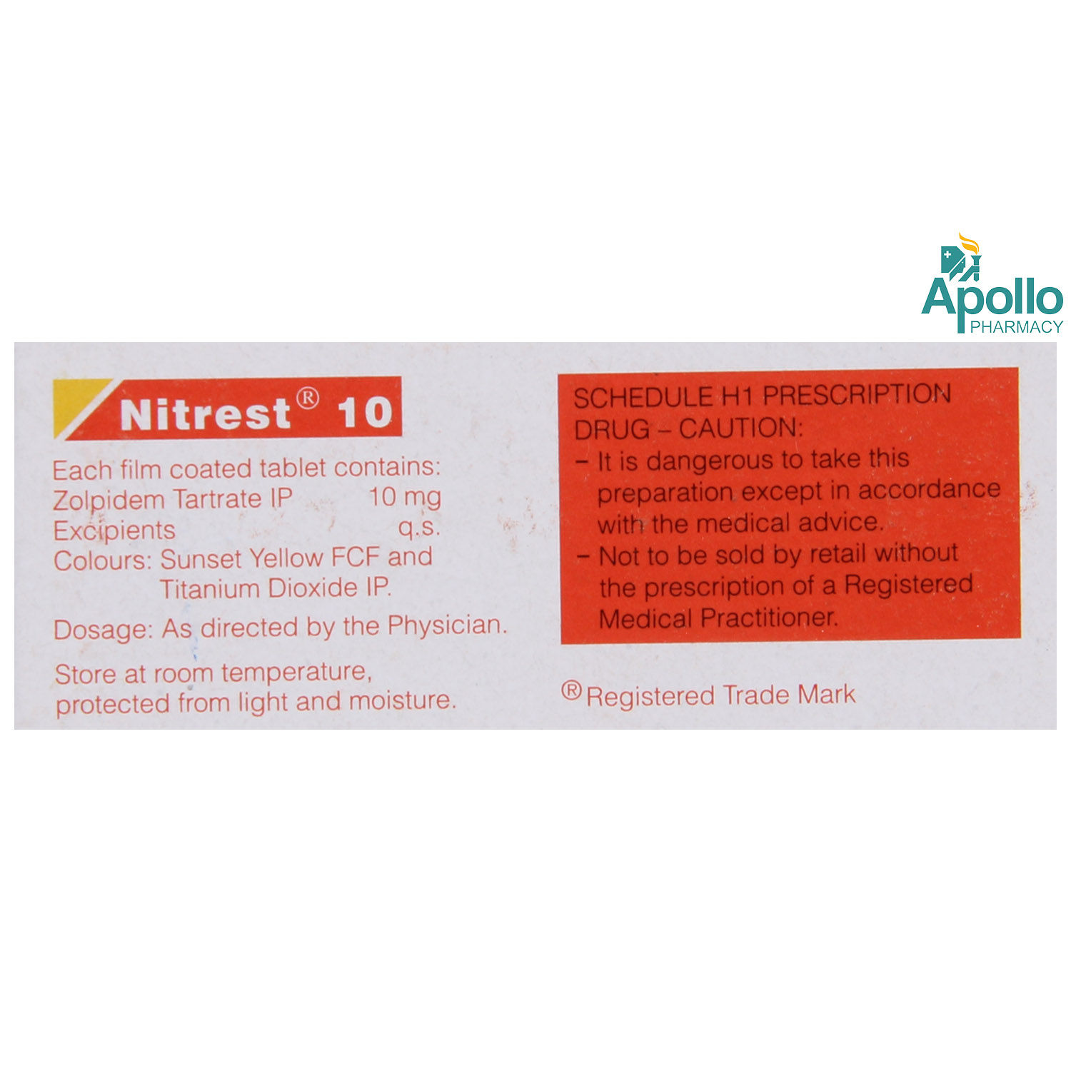 Nitrest 10 Tablet 10's Price, Uses, Side Effects, Composition - Apollo ...