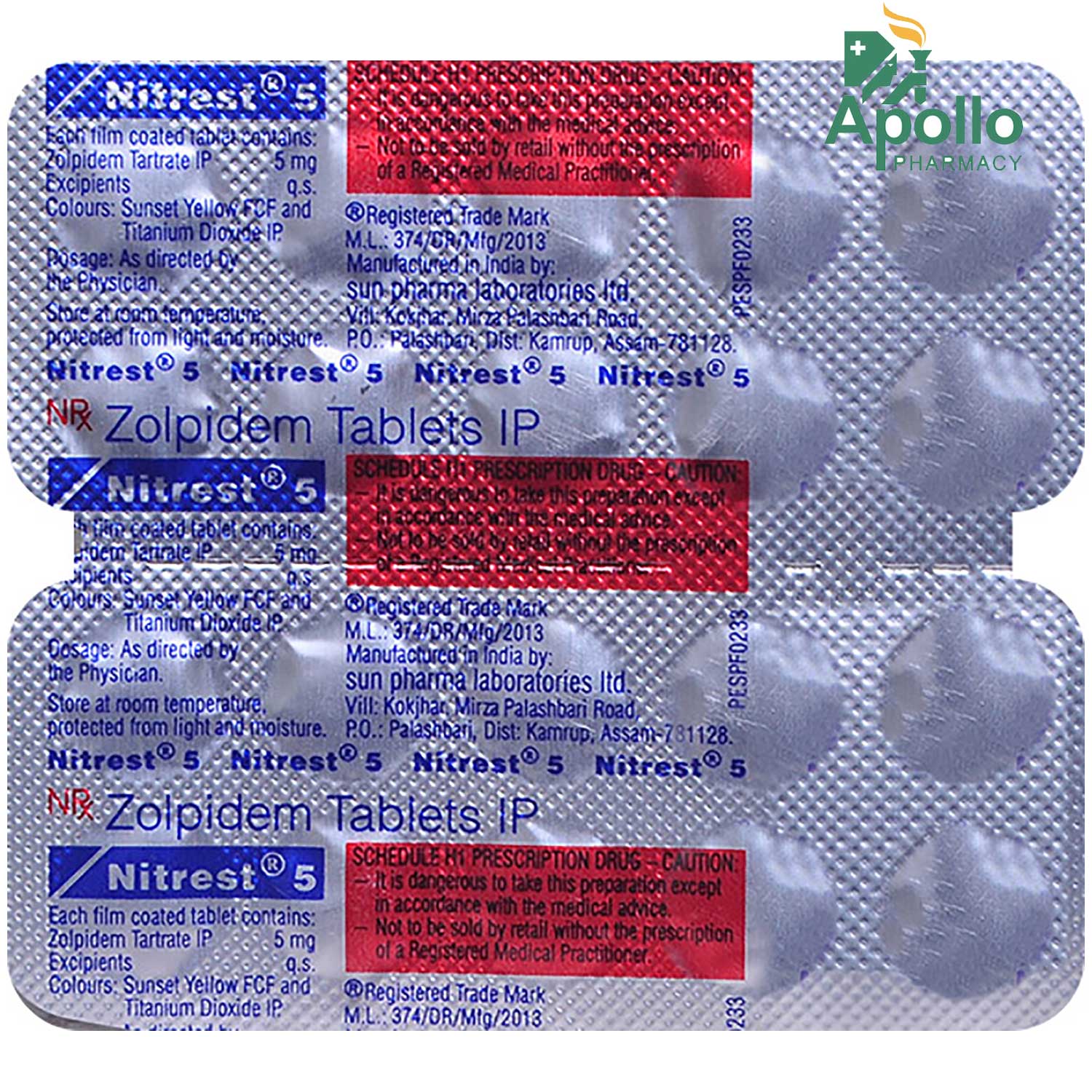 NITREST 5MG TABLET Price, Uses, Side Effects, Composition - Apollo Pharmacy
