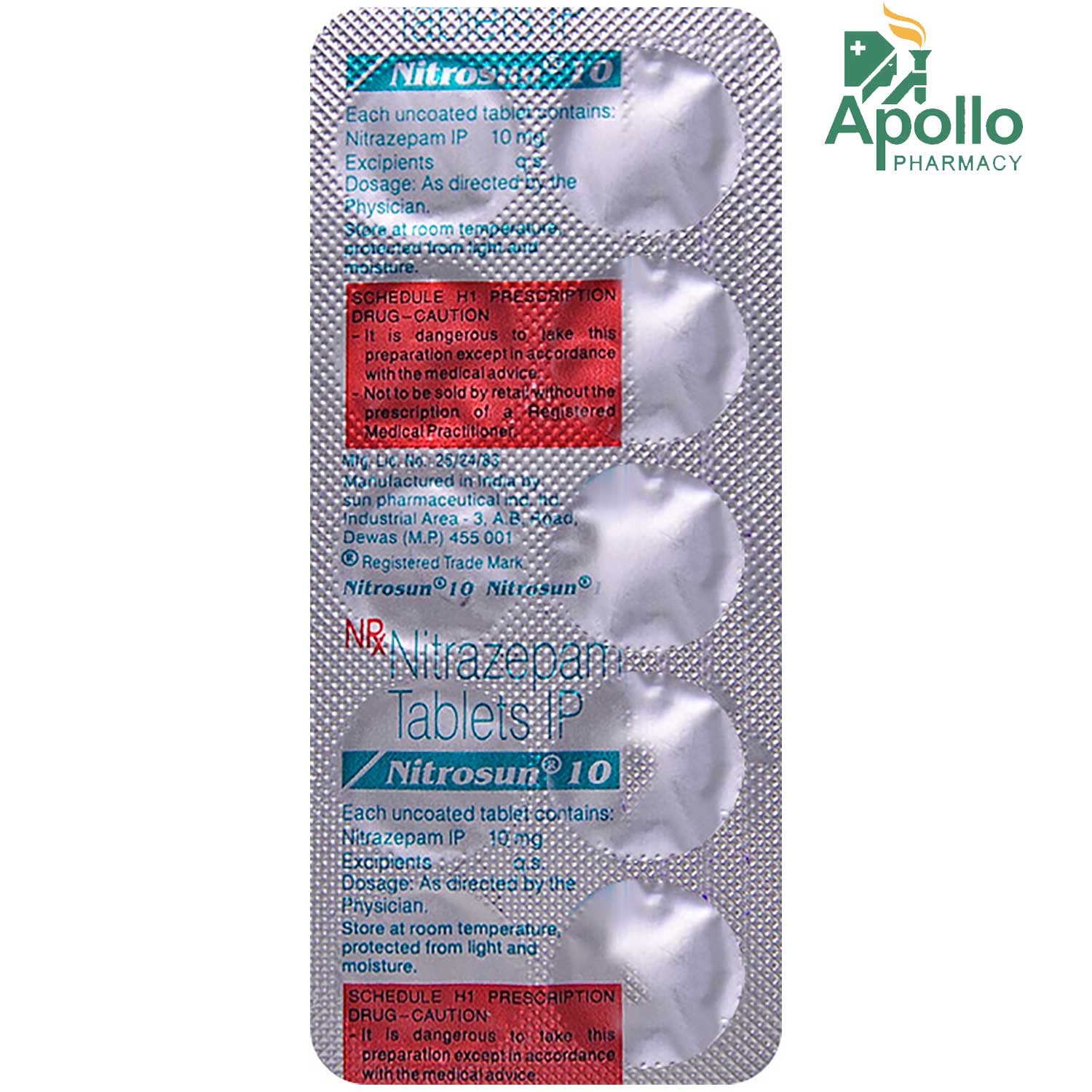 Nitrosun 10 Tablet 10's Price, Uses, Side Effects, Composition - Apollo ...