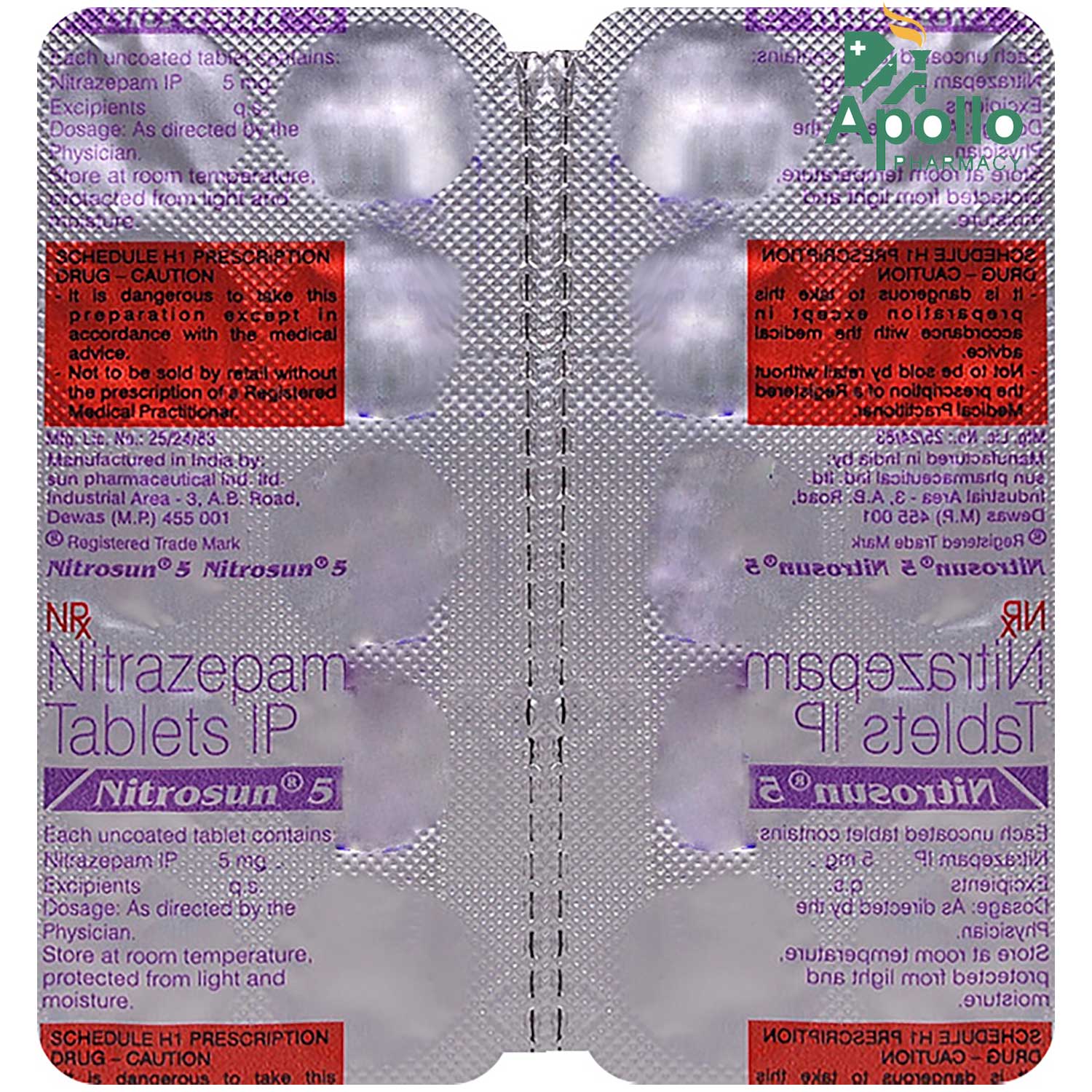 Nitrosun 5 Tablet 10's Price, Uses, Side Effects, Composition - Apollo ...