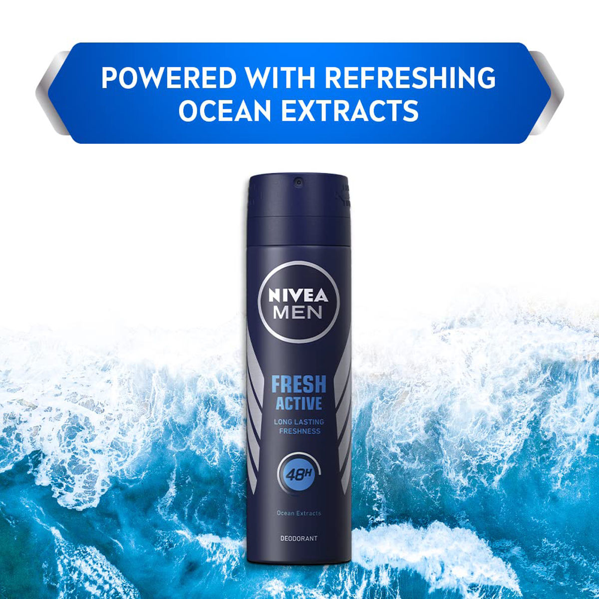 Nivea Men Fresh Active Deodorant Spray, 150 ml Price, Uses, Side Effects, Composition - Apollo ...