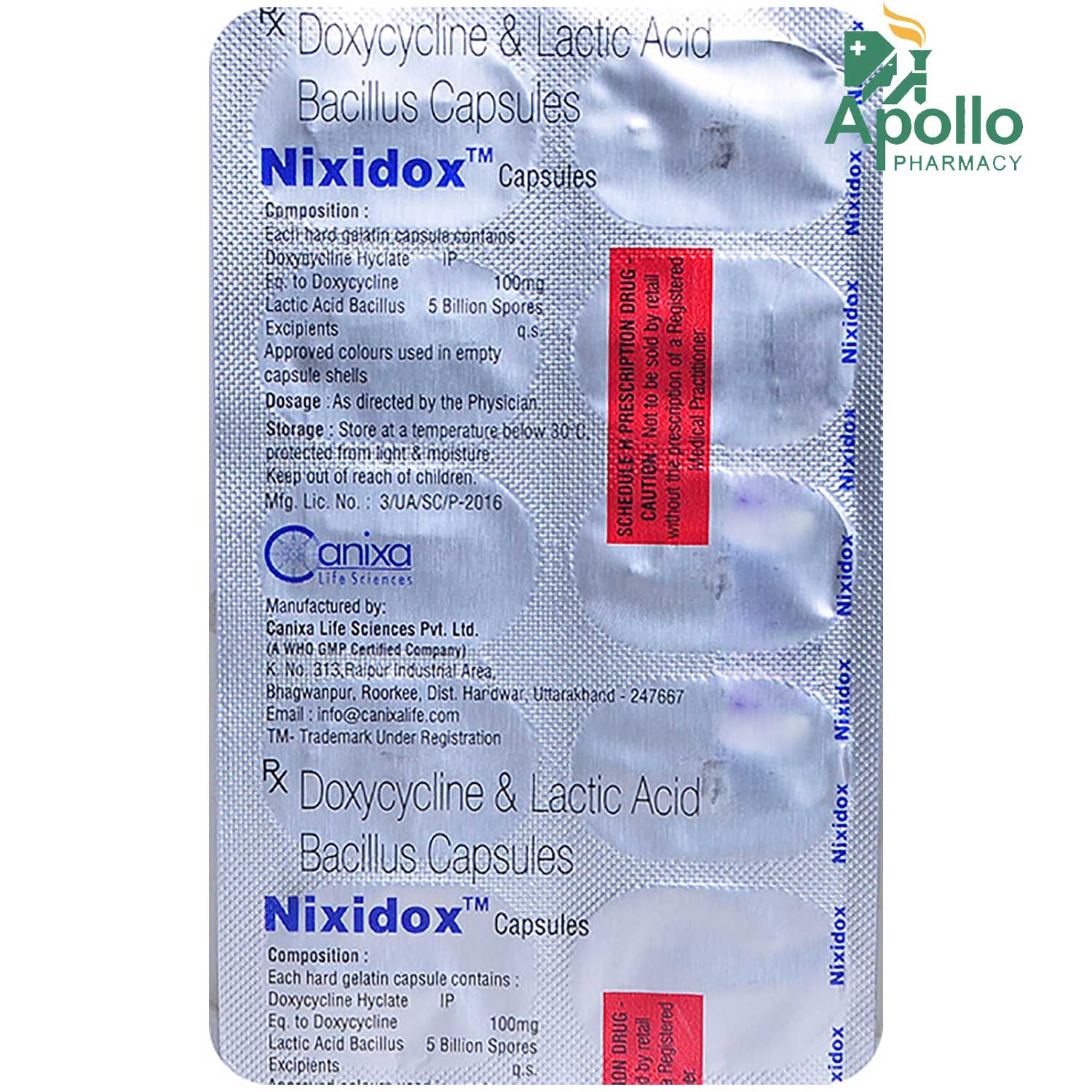 Nixidox Capsule 10's Price, Uses, Side Effects, Composition - Apollo ...