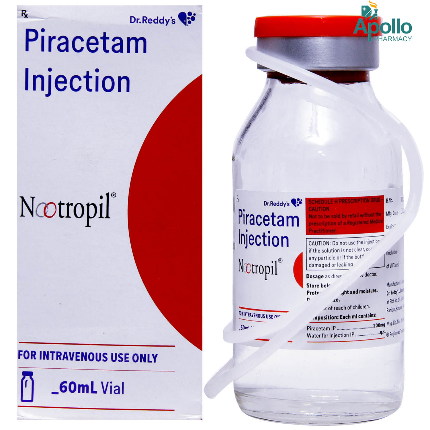Nootropil Injection 60 ml Price, Uses, Side Effects, Composition - Apollo Pharmacy