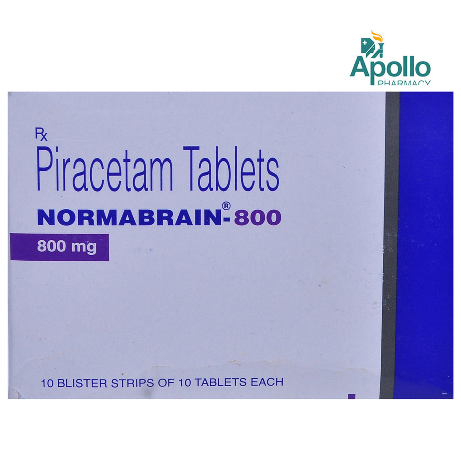 Normabrain-800 Tablet 10's Price, Uses, Side Effects, Composition ...