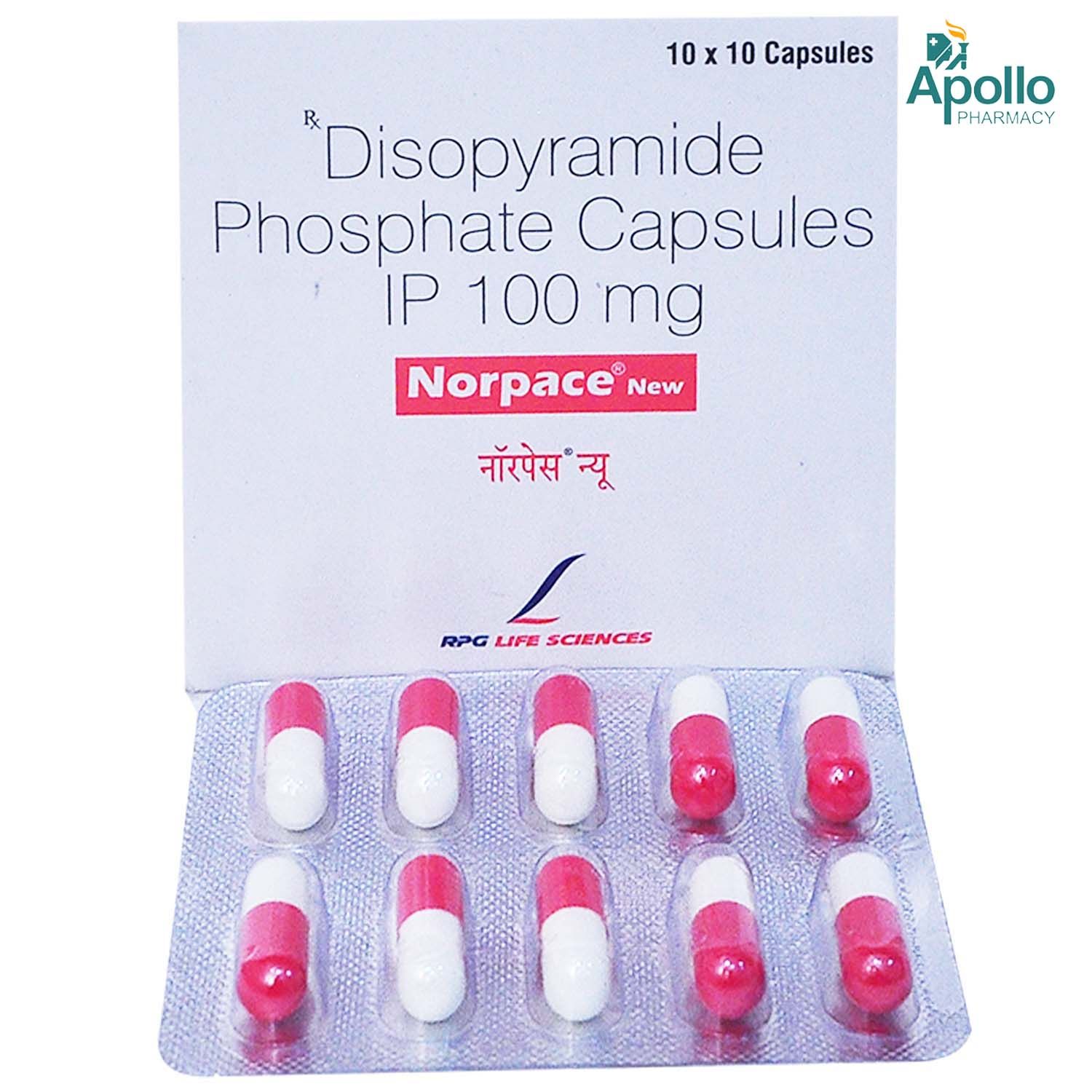 Norpace Capsule 10's Price, Uses, Side Effects, Composition - Apollo ...