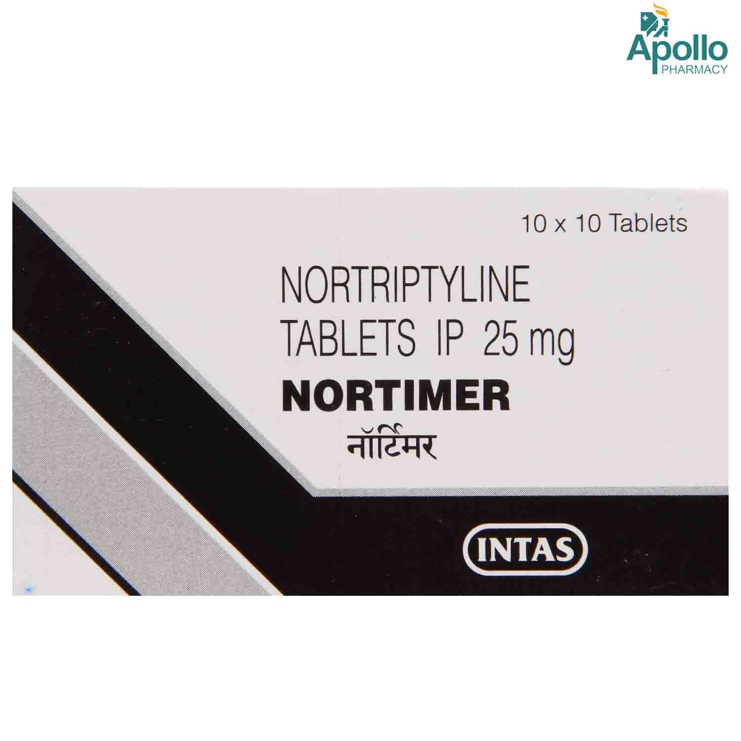 Nortimer 25 Tablet 10's Price, Uses, Side Effects, Composition - Apollo ...