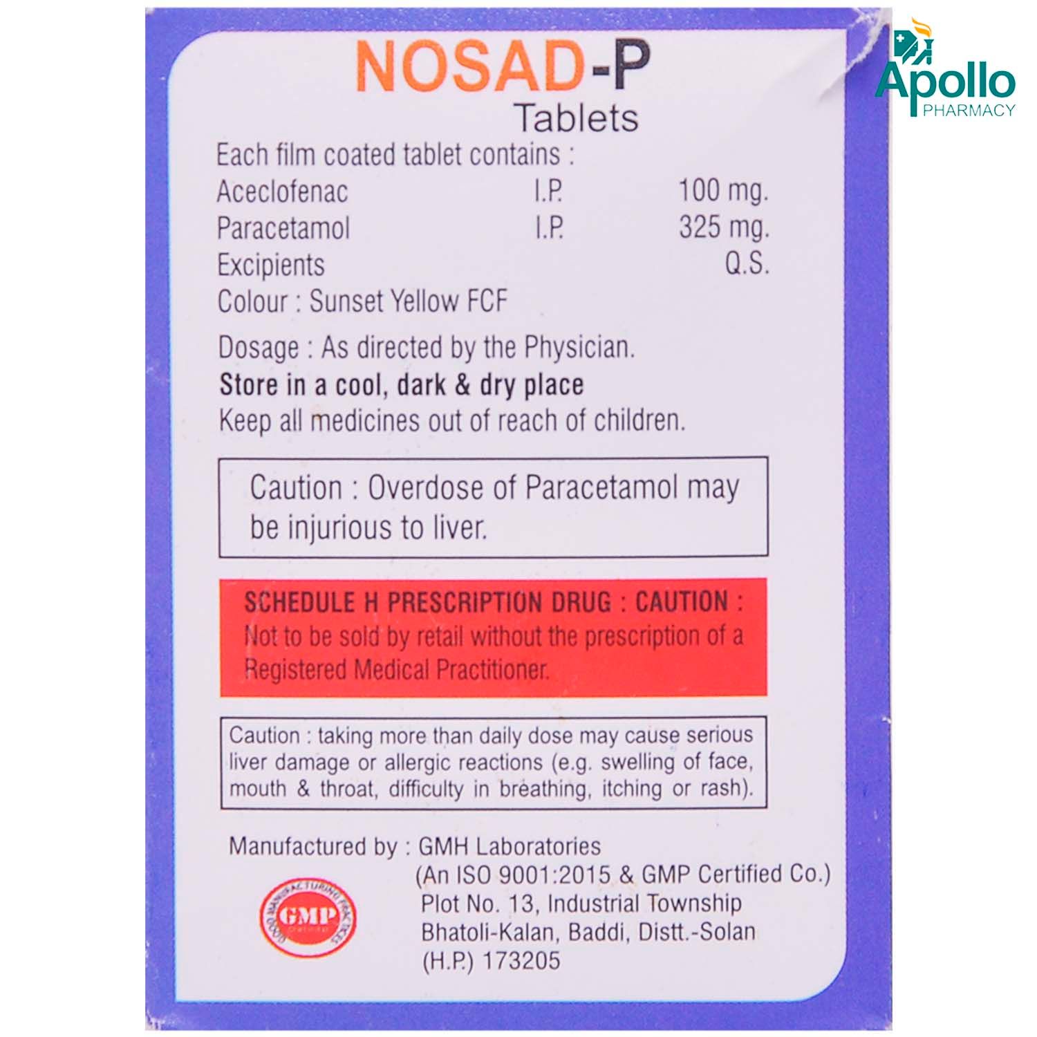 Nosad-P Tablet 10's Price, Uses, Side Effects, Composition - Apollo ...