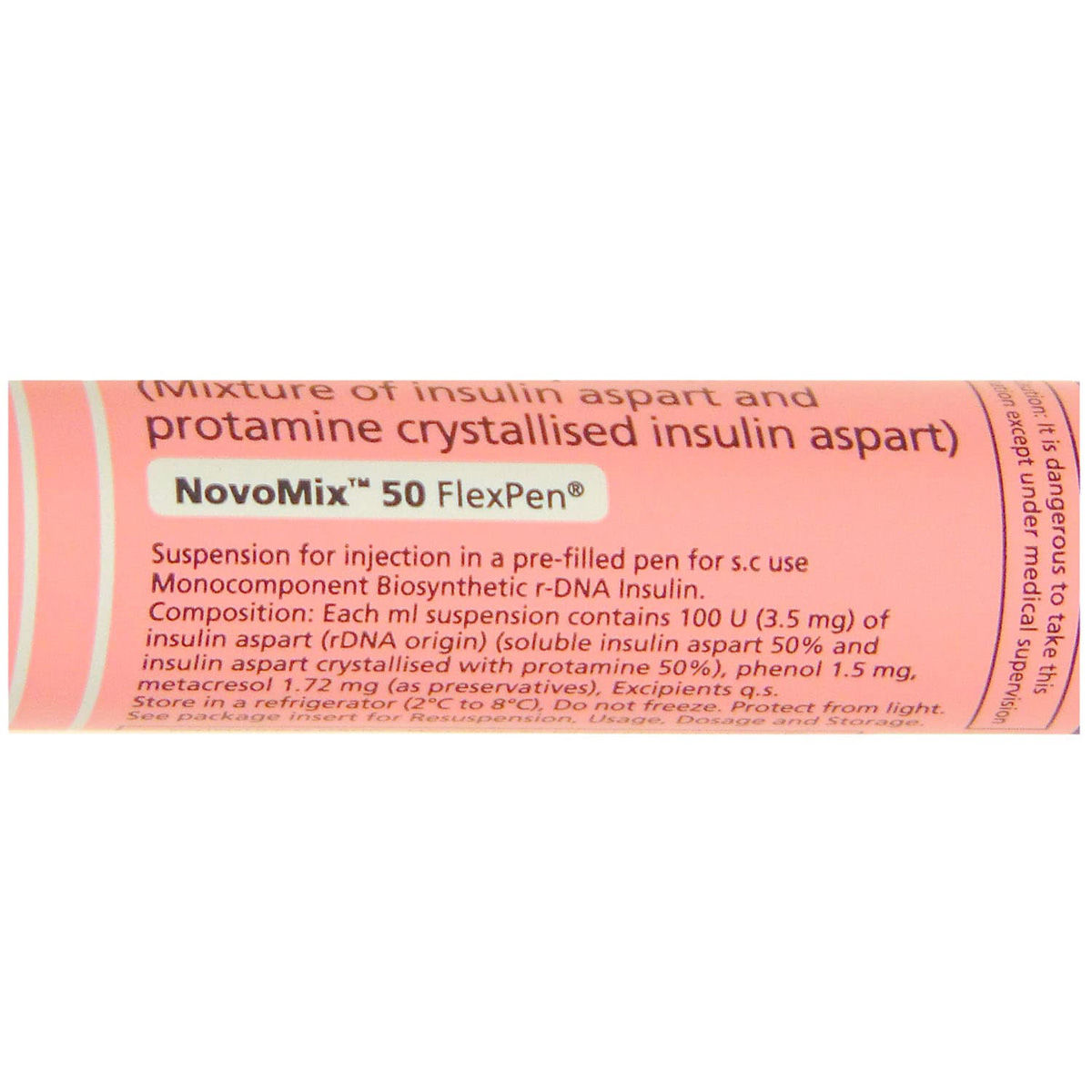 Novomix 50 Flexpen 100IU/ml Suspension for Injection 3 ml Price, Uses ...