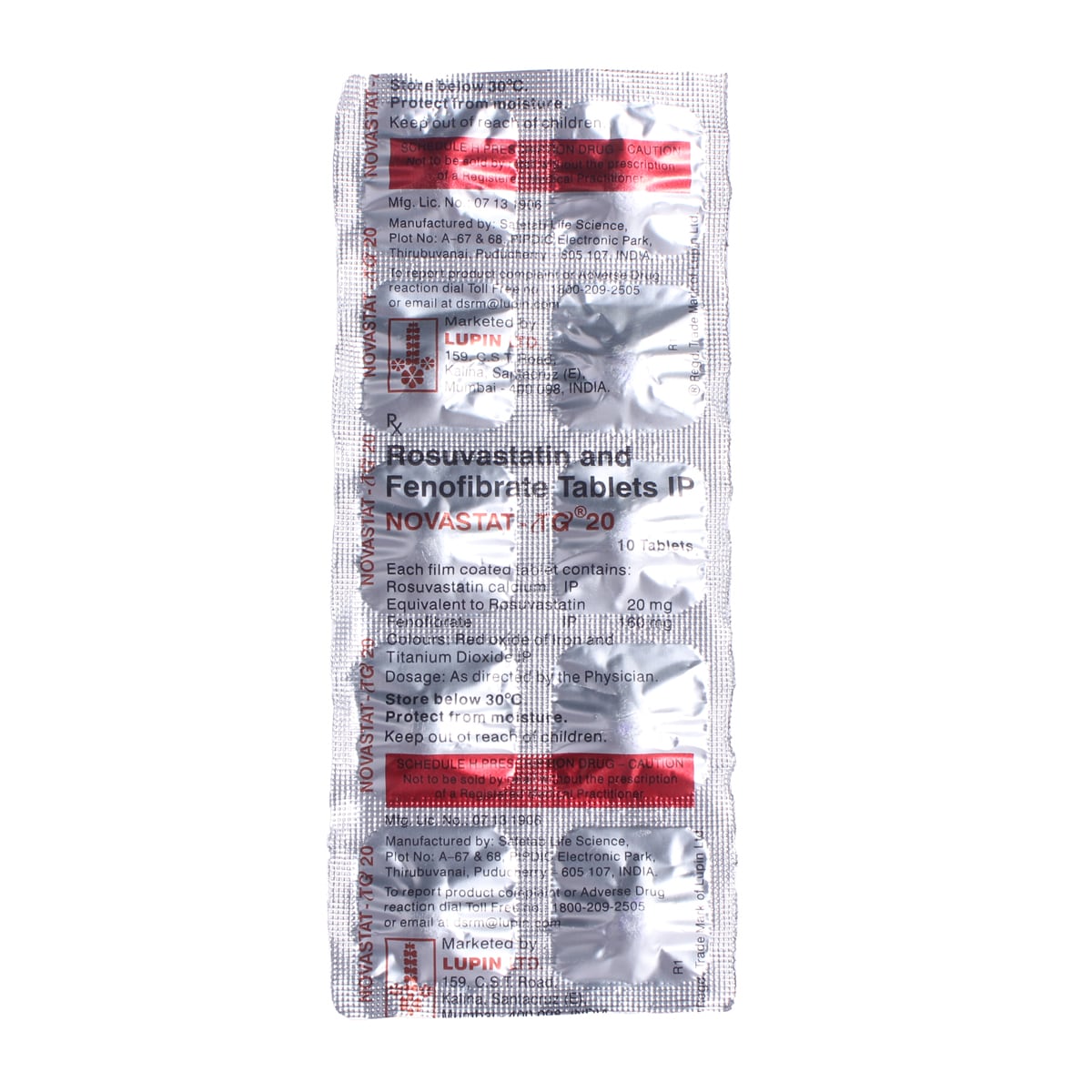 Novastat-TG 20 Tablet 10's Price, Uses, Side Effects, Composition ...