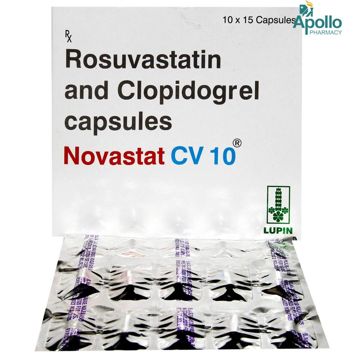 Novastat CV 10 Capsule 15's Price, Uses, Side Effects, Composition ...