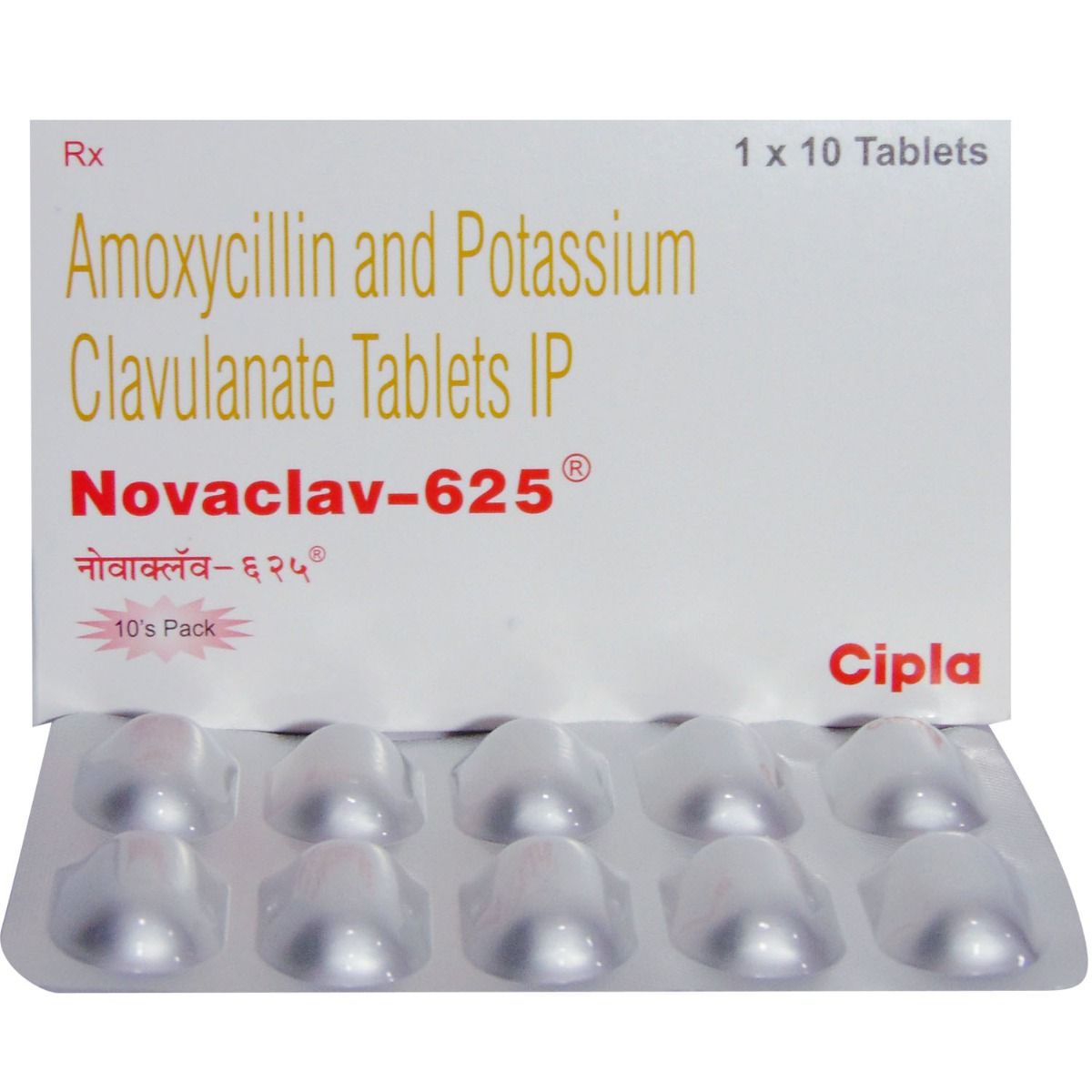 Novaclav-625 Tablet 10's Price, Uses, Side Effects, Composition ...