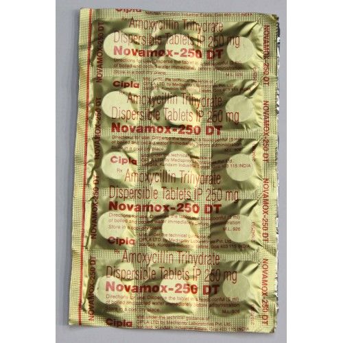 Novamox 250 DT Tablet 15's Price, Uses, Side Effects, Composition ...