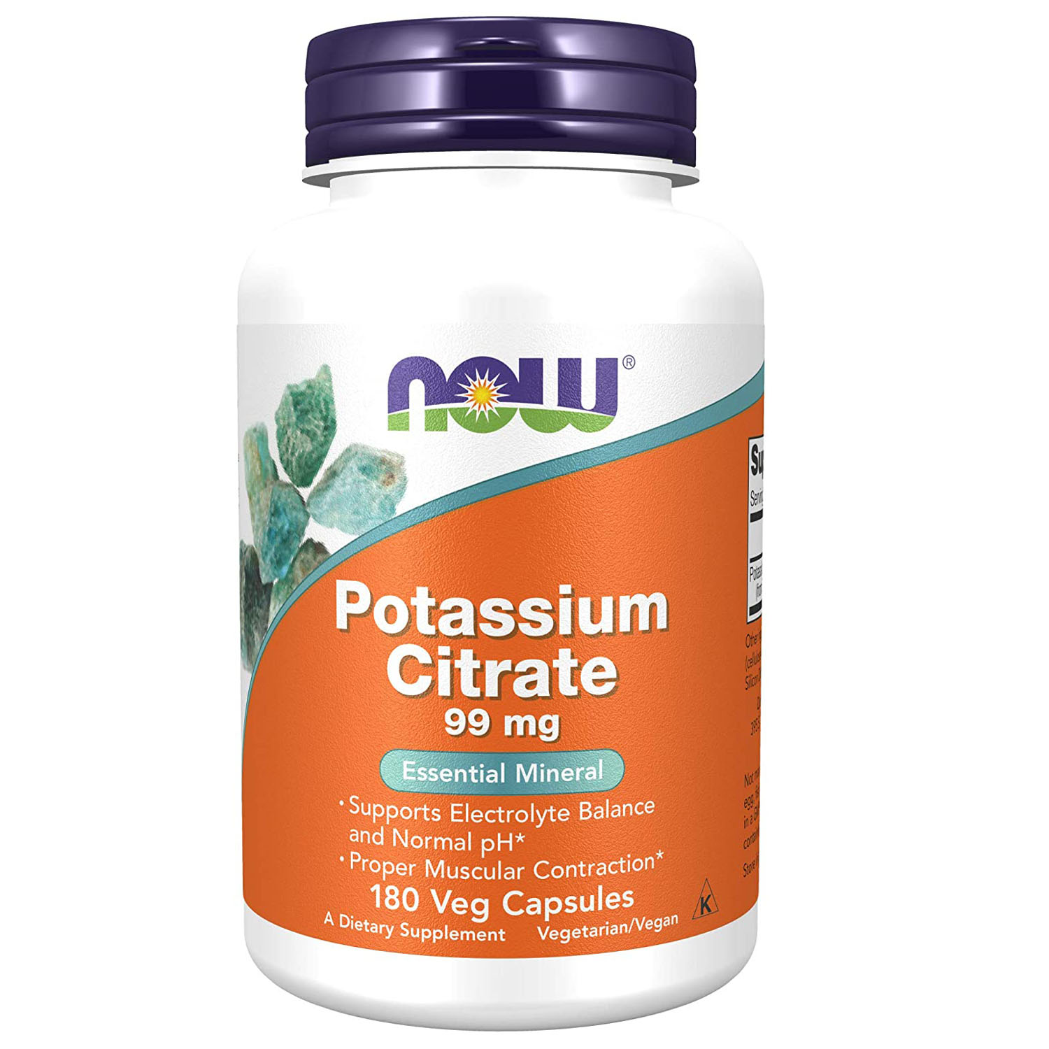 Now Potassium Citrate 99 mg Essential Mineral, 180 Capsules Price, Uses ...