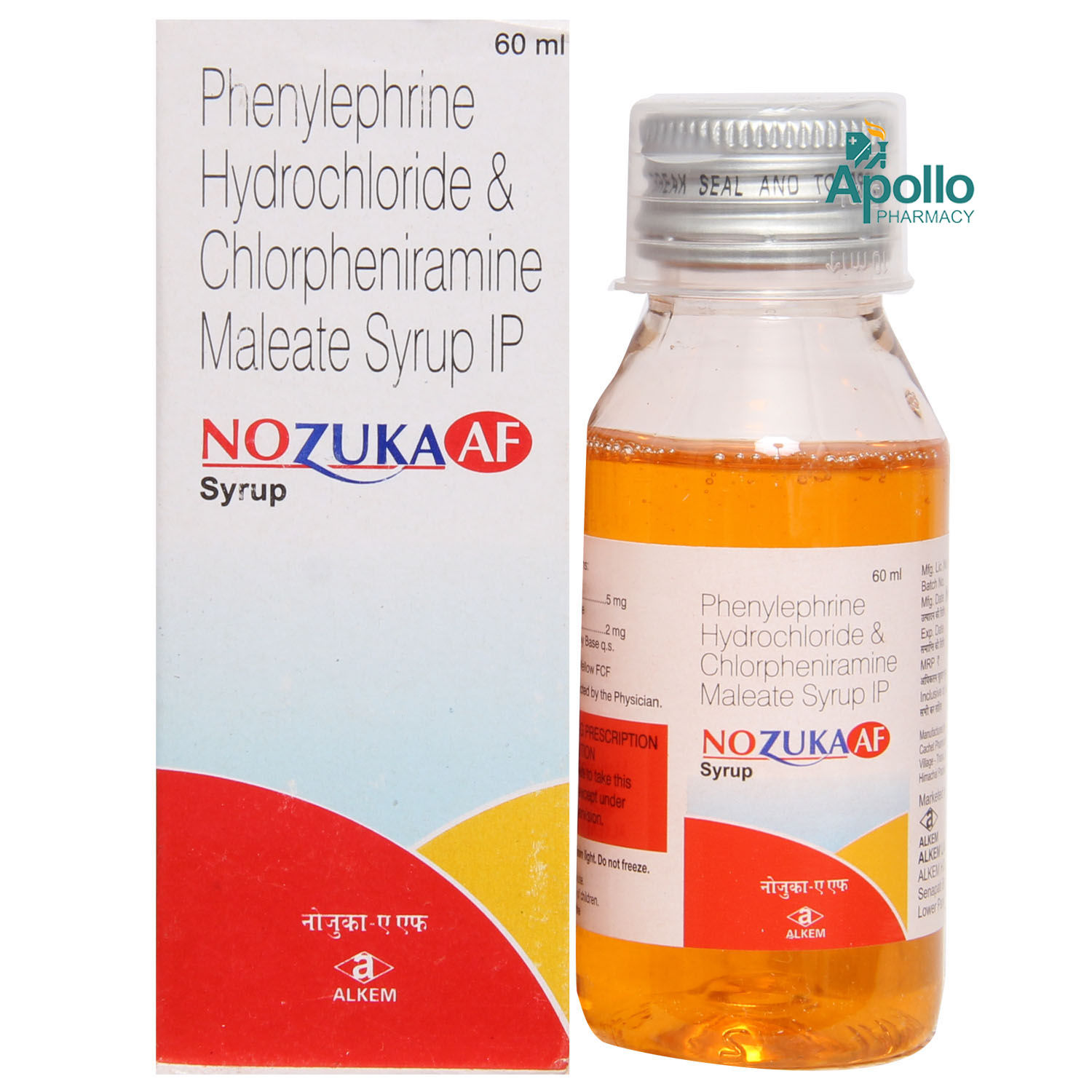 Nozuka AF Syrup 60 ml Price, Uses, Side Effects, Composition - Apollo ...