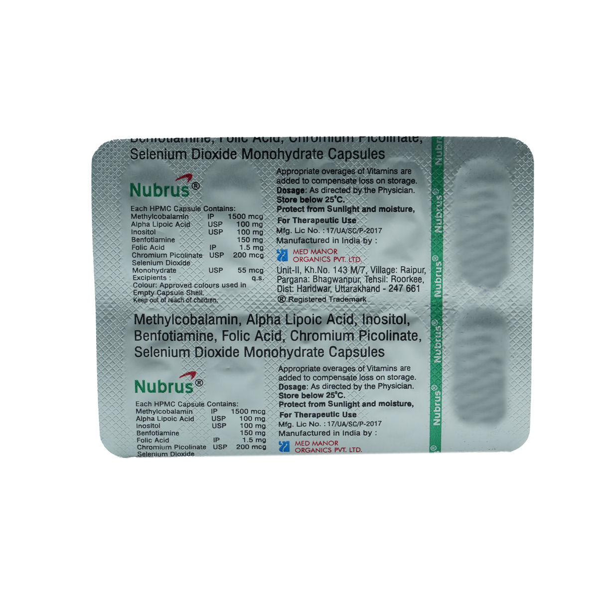 Nubrus Soft Gelatin Capsule 10's Price, Uses, Side Effects, Composition ...