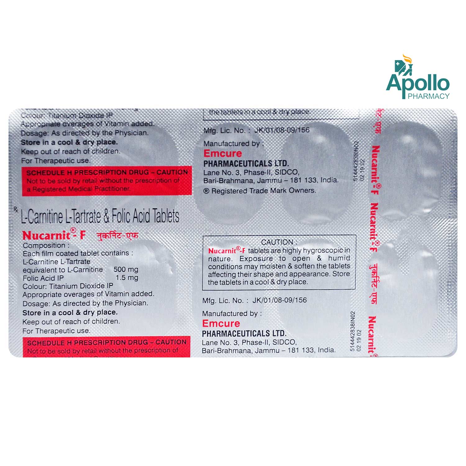 NUCARNIT F TABLET Price, Uses, Side Effects, Composition - Apollo Pharmacy
