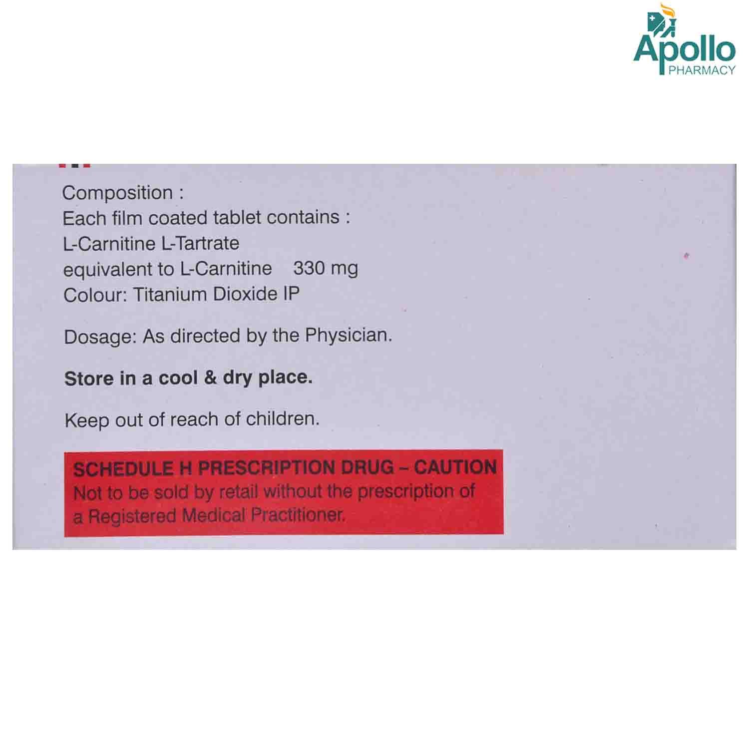 NUCARNIT 330MG TABLET Price, Uses, Side Effects, Composition - Apollo ...