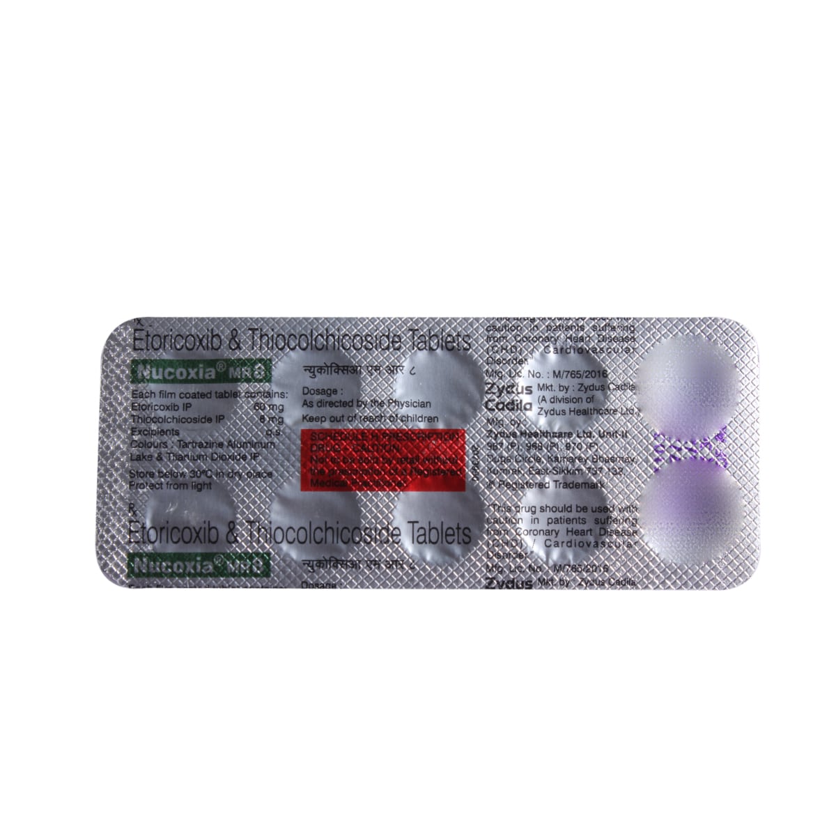 Nucoxia MR 8 Tablet 10's Price, Uses, Side Effects, Composition ...