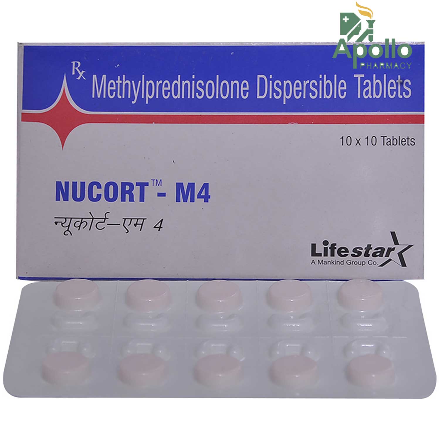 Nucort-M4 Tablet 10's Price, Uses, Side Effects, Composition - Apollo ...
