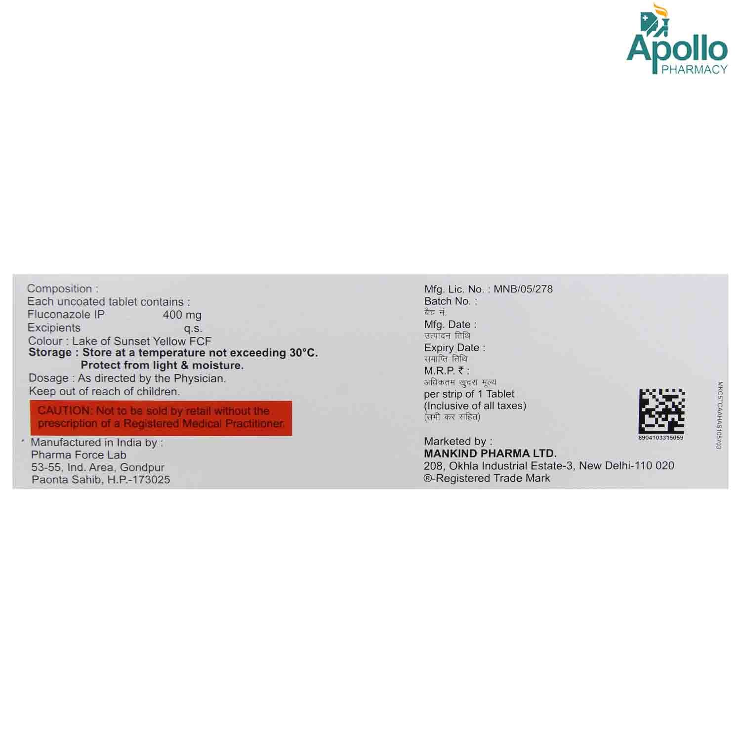 Nuforce 400 mg Tablet 10's Price, Uses, Side Effects, Composition ...