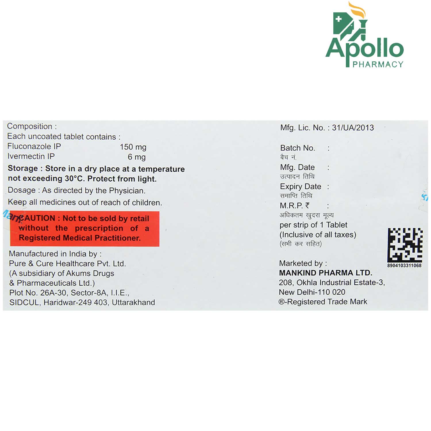 Nuforce Plus Tablet 1's Price, Uses, Side Effects, Composition - Apollo ...