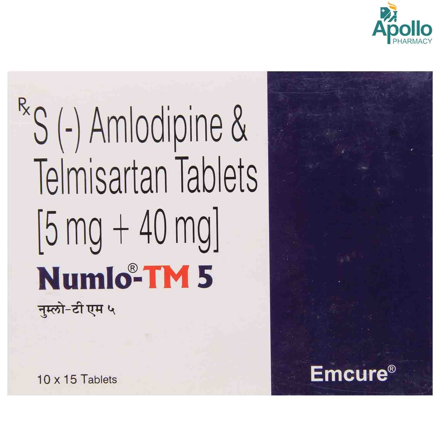 Numlo-TM 5 Tablet 15's Price, Uses, Side Effects, Composition - Apollo ...