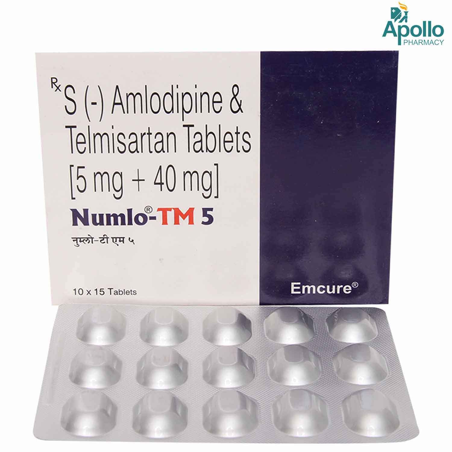 Numlo-TM 5 Tablet 15's Price, Uses, Side Effects, Composition - Apollo ...