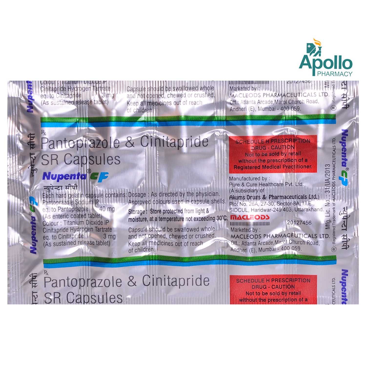 Nupenta CP Capsule 10's Price, Uses, Side Effects, Composition - Apollo ...