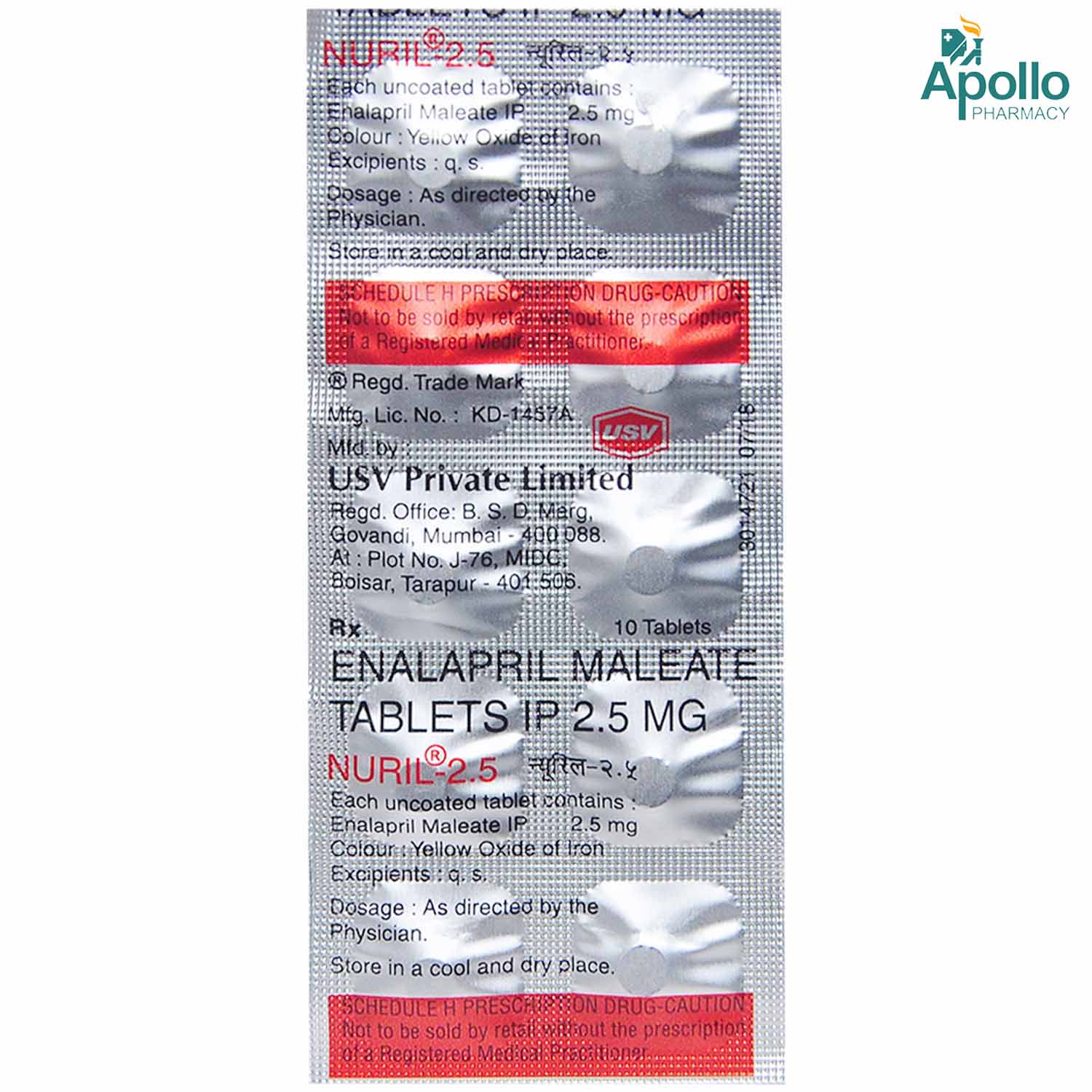 Nuril 2.5 mg Tablet 10's Price, Uses, Side Effects, Composition ...