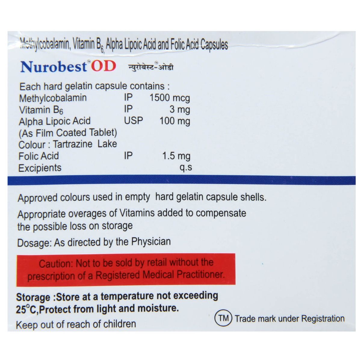 Nurobest OD Tablet 10's Price, Uses, Side Effects, Composition - Apollo ...