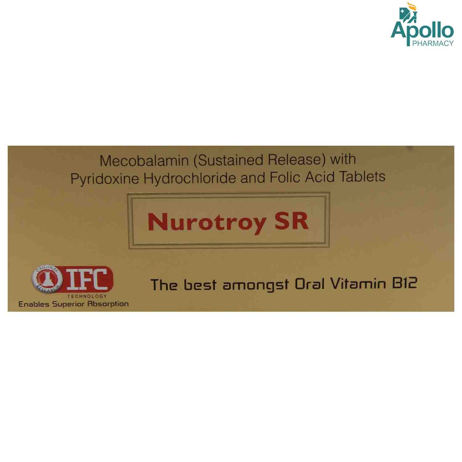 NUROTROY SR TABLET Price, Uses, Side Effects, Composition - Apollo Pharmacy