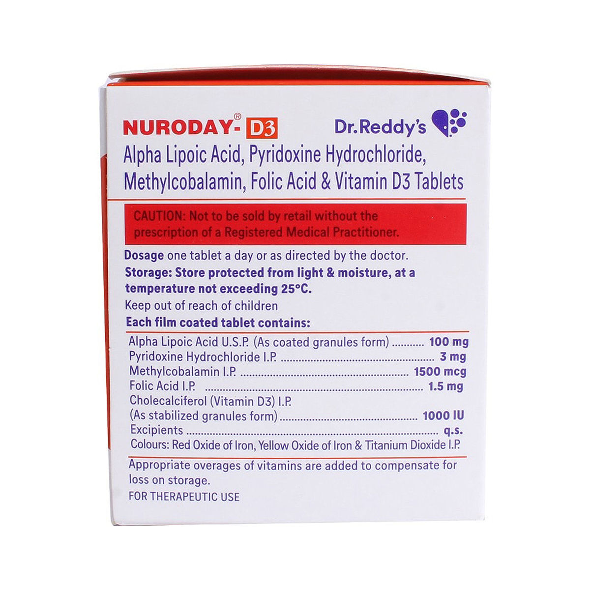 Nuroday D3 Tablet 15's Price, Uses, Side Effects, Composition - Apollo ...