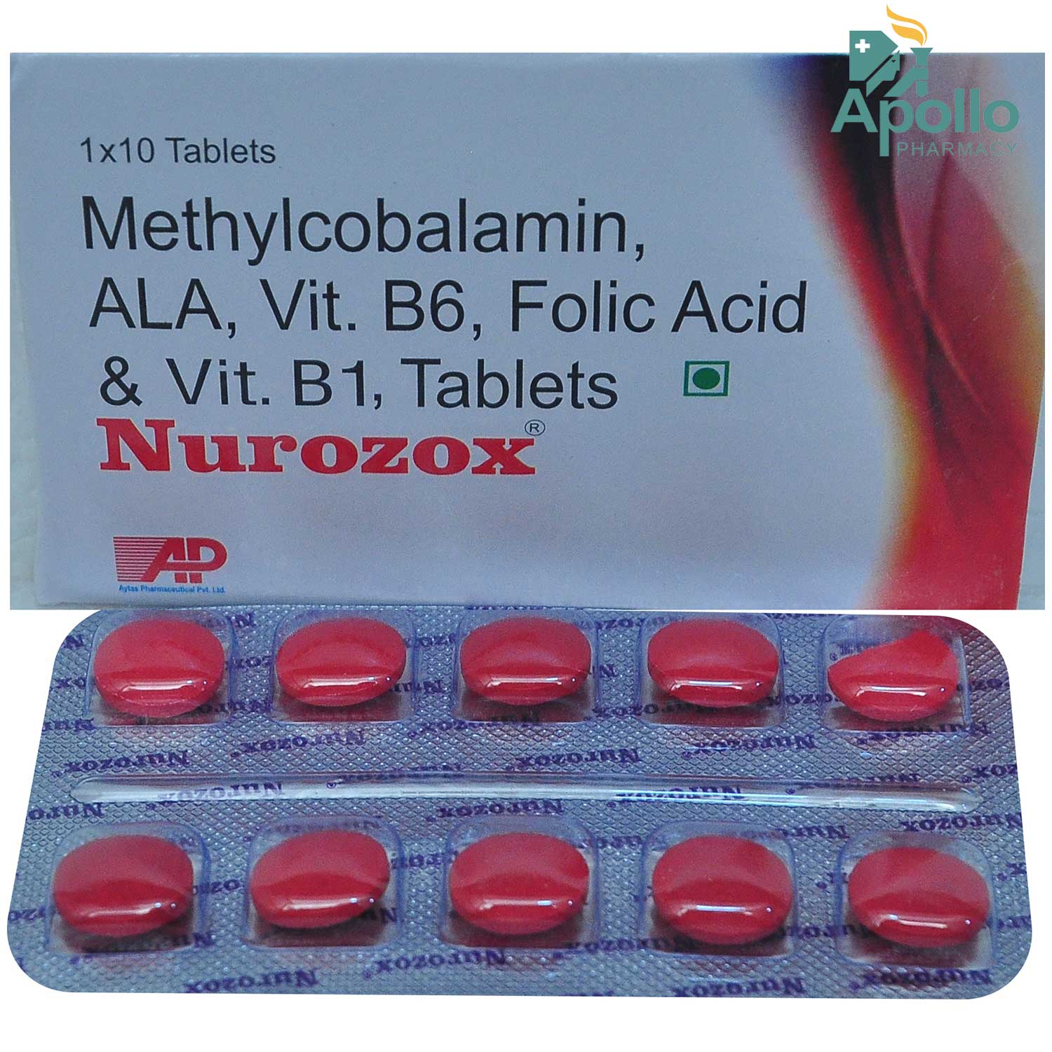 Nurozox Tablet 10's Price, Uses, Side Effects, Composition - Apollo ...