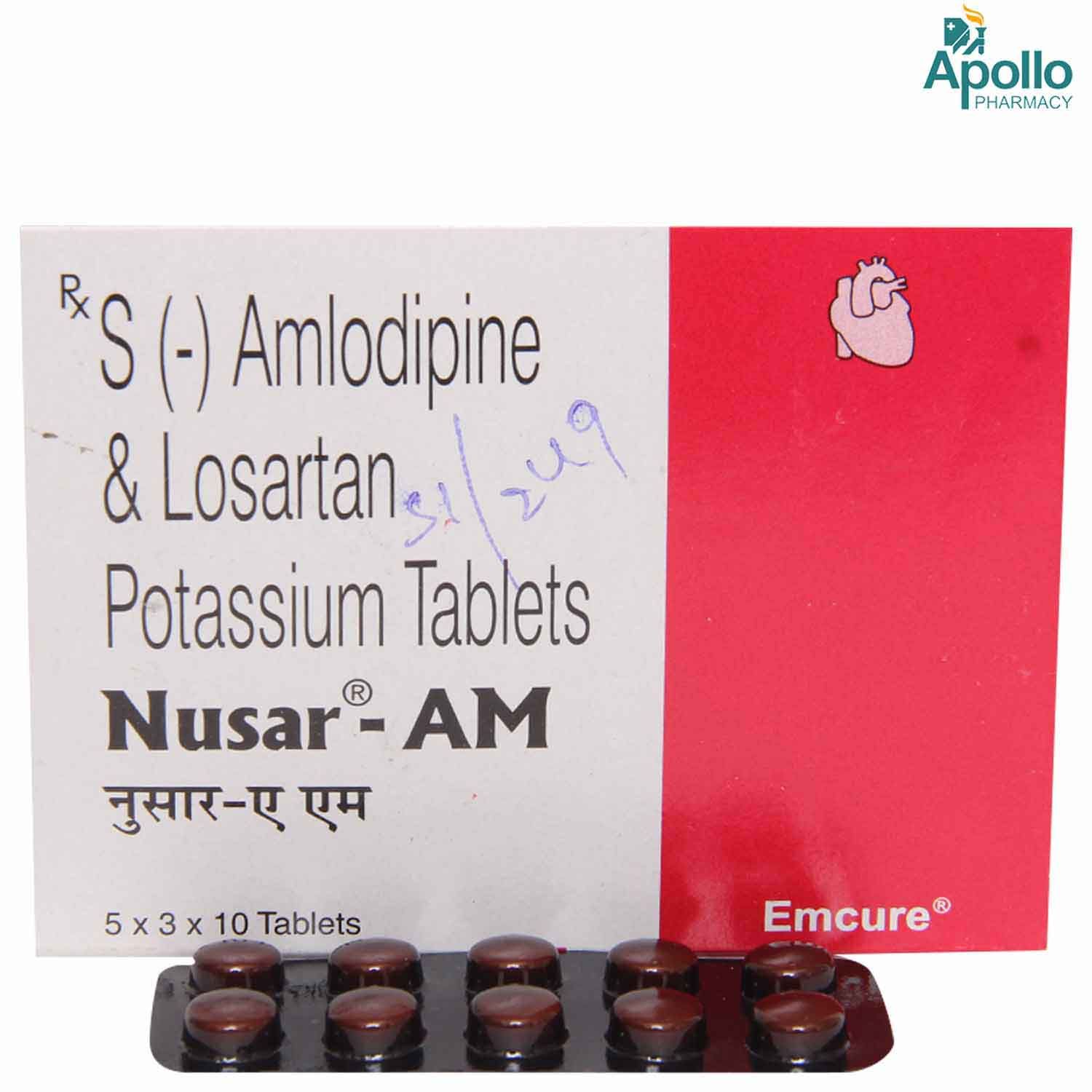 Nusar-AM Tablet 10's Price, Uses, Side Effects, Composition - Apollo ...