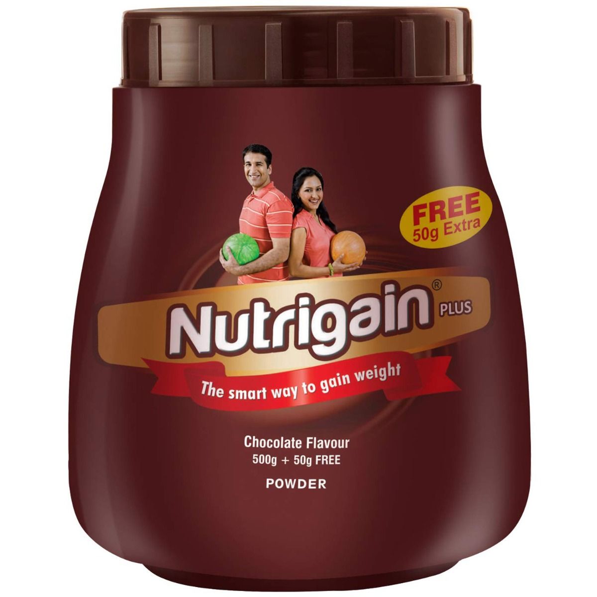 Nutrigain Plus Chocolate Flavoured Powder, 500 gm (50 gm Extra Free ...