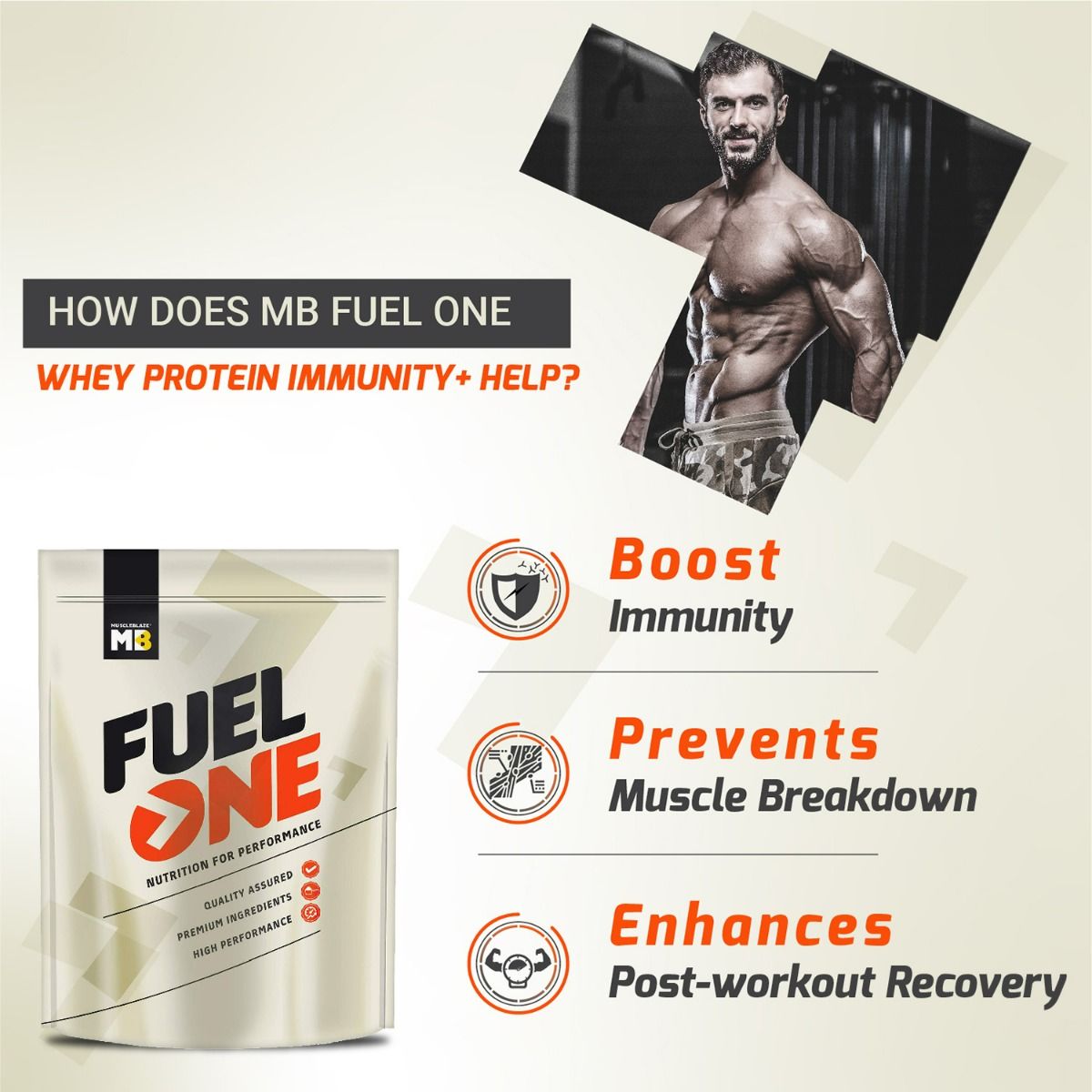 MuscleBlaze Fuel One Whey Protein Chocolate Flavour Powder, 1 kg Price ...