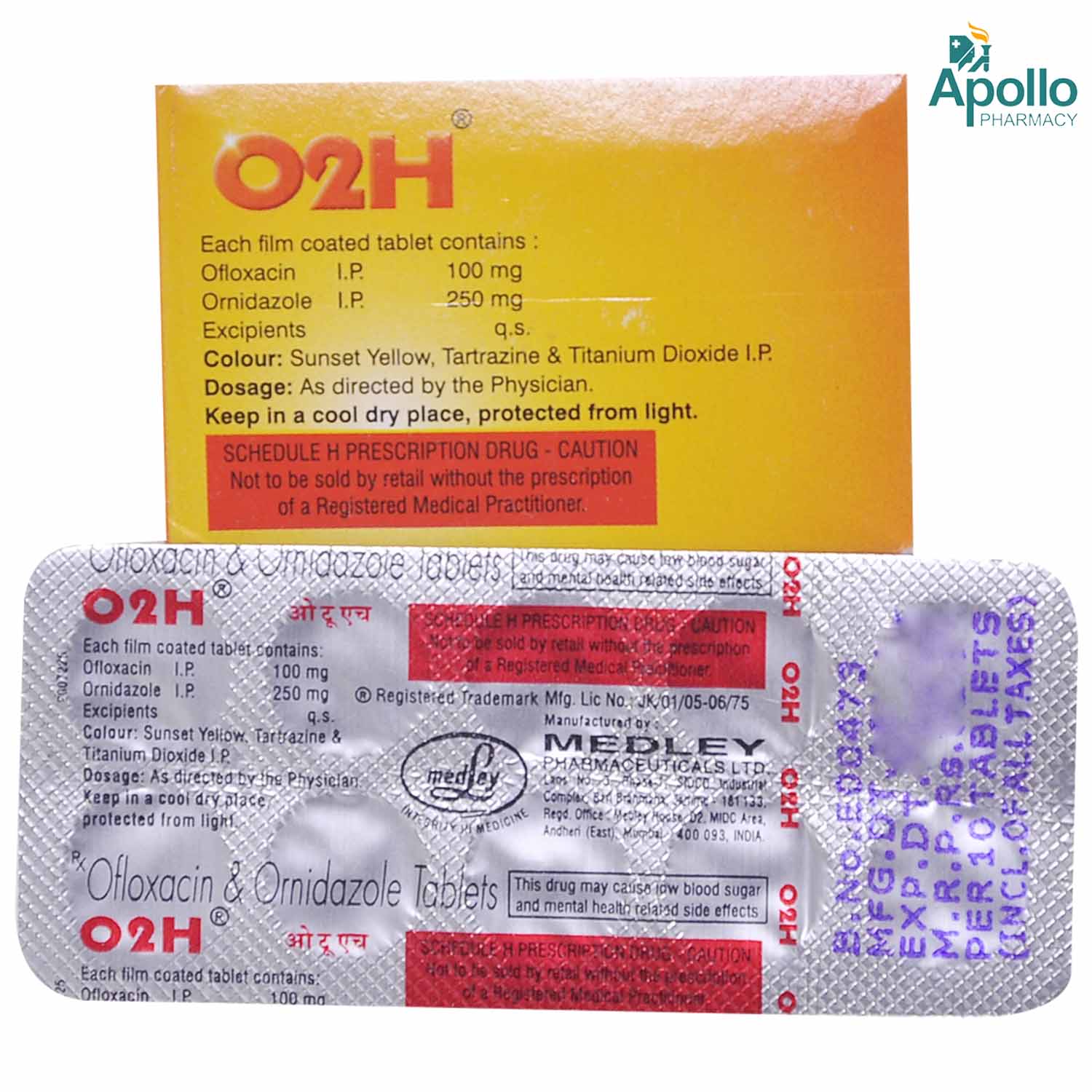 O2H Tablet 10's Price, Uses, Side Effects, Composition - Apollo Pharmacy