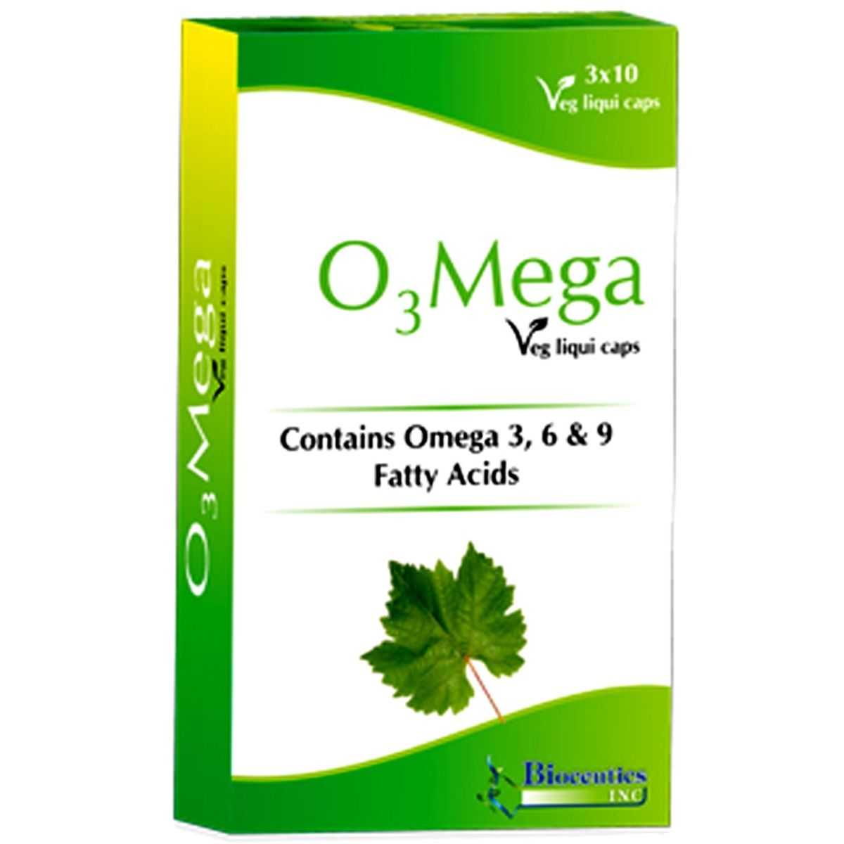 O3 Mega Veg Liqui Capsule 10's Price, Uses, Side Effects, Composition ...