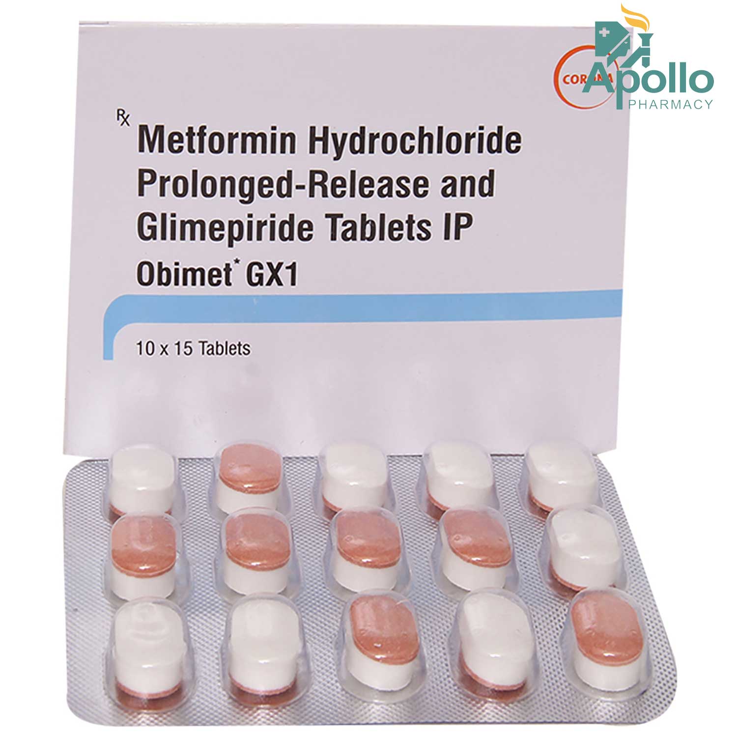 Obimet GX1 Tablet 15's Price, Uses, Side Effects, Composition - Apollo Pharmacy