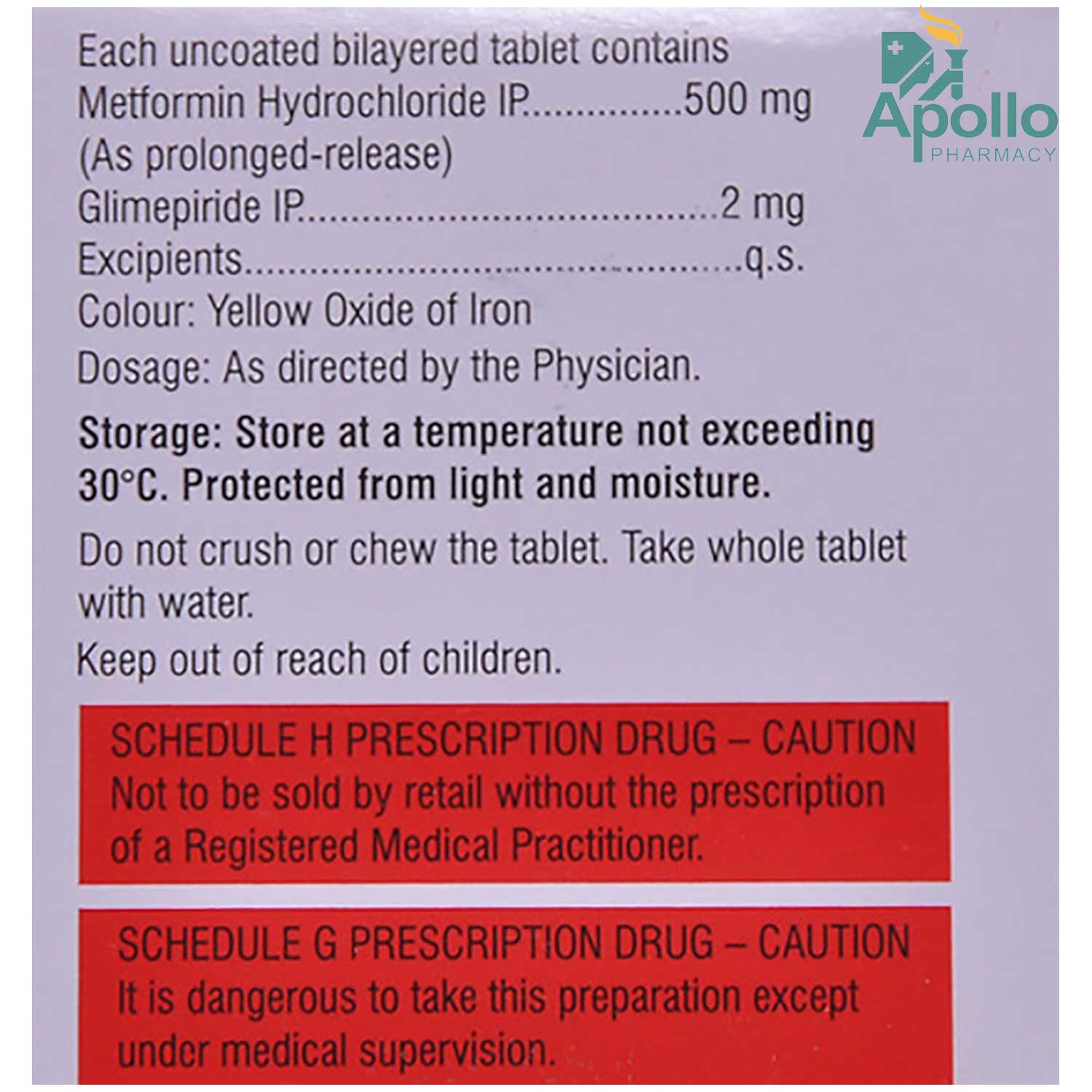 Obimet Gx 2 Tablet 15's Price, Uses, Side Effects, Composition - Apollo ...