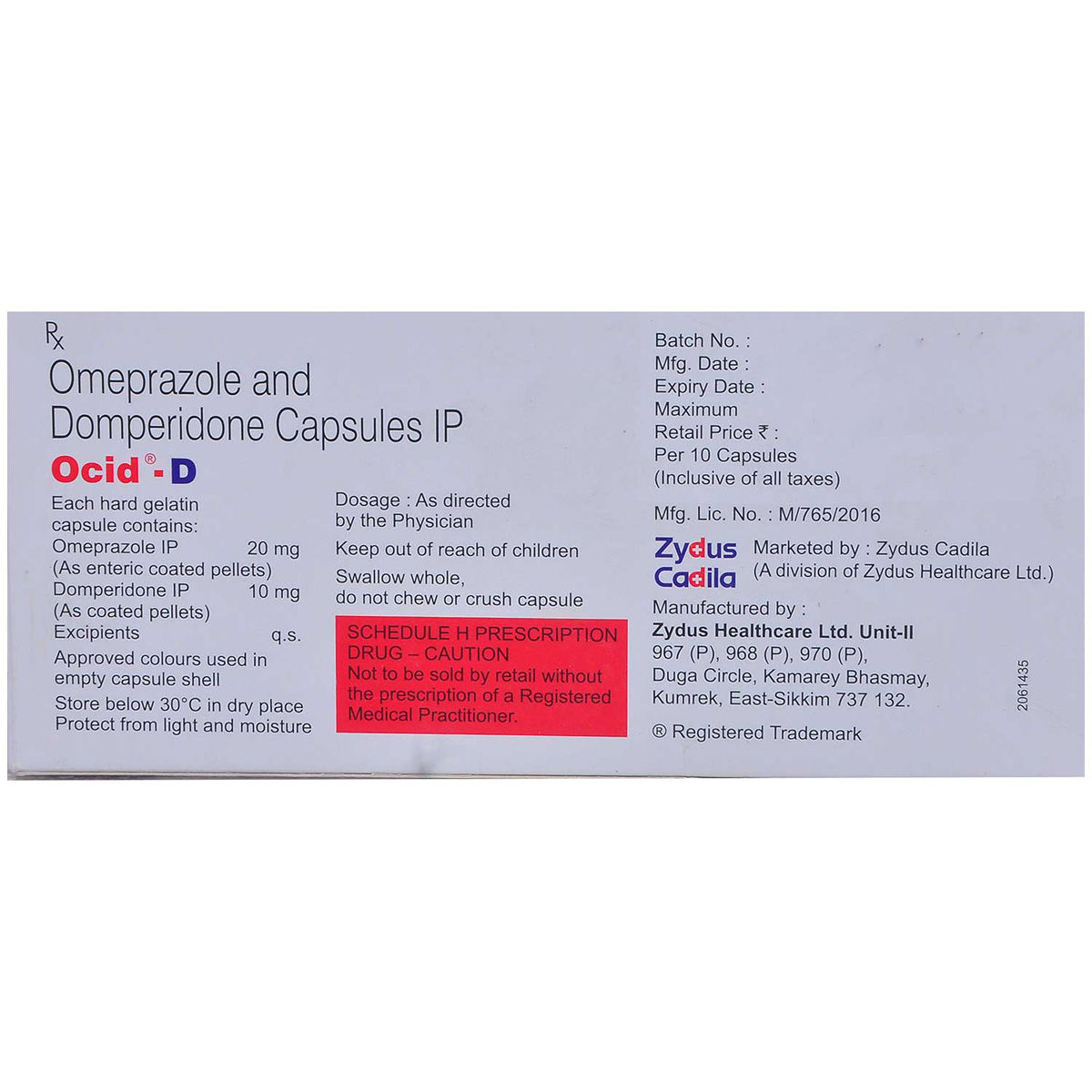 Ocid D-Capsule 10's Price, Uses, Side Effects, Composition - Apollo ...