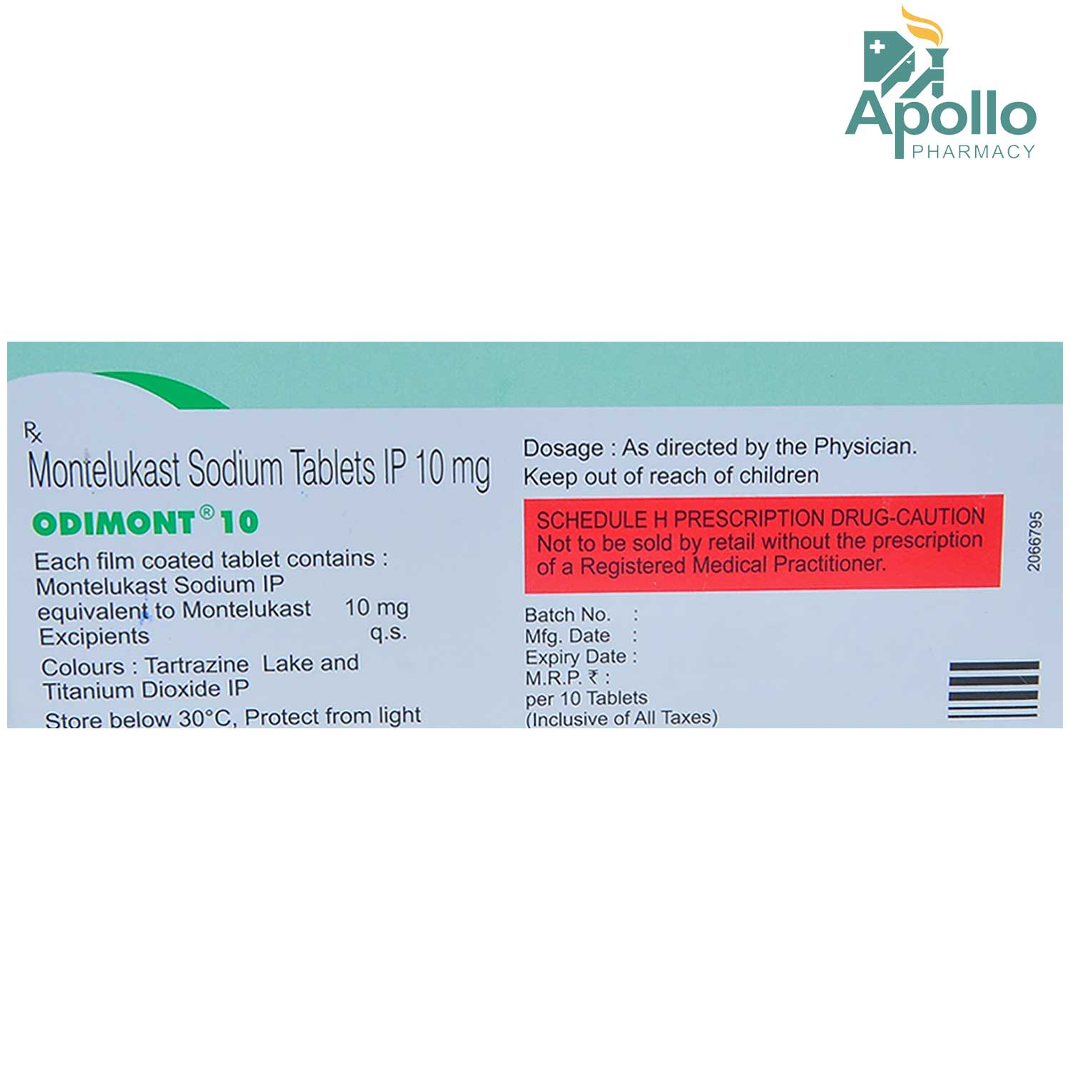 Odimont 10 Tablet 10's Price, Uses, Side Effects, Composition - Apollo ...