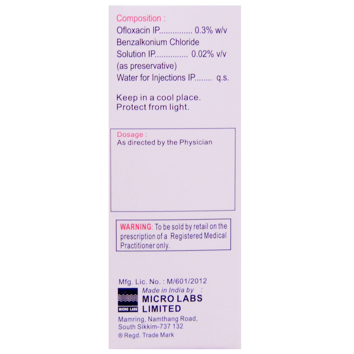 Oflacin Eye/Ear Drops 5 ml Price, Uses, Side Effects, Composition ...