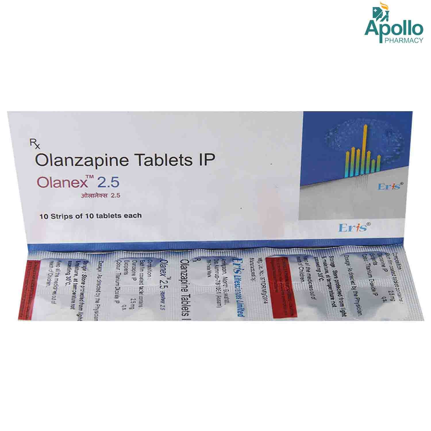 Olanex 2.5 Tablet 10's Price, Uses, Side Effects, Composition - Apollo ...